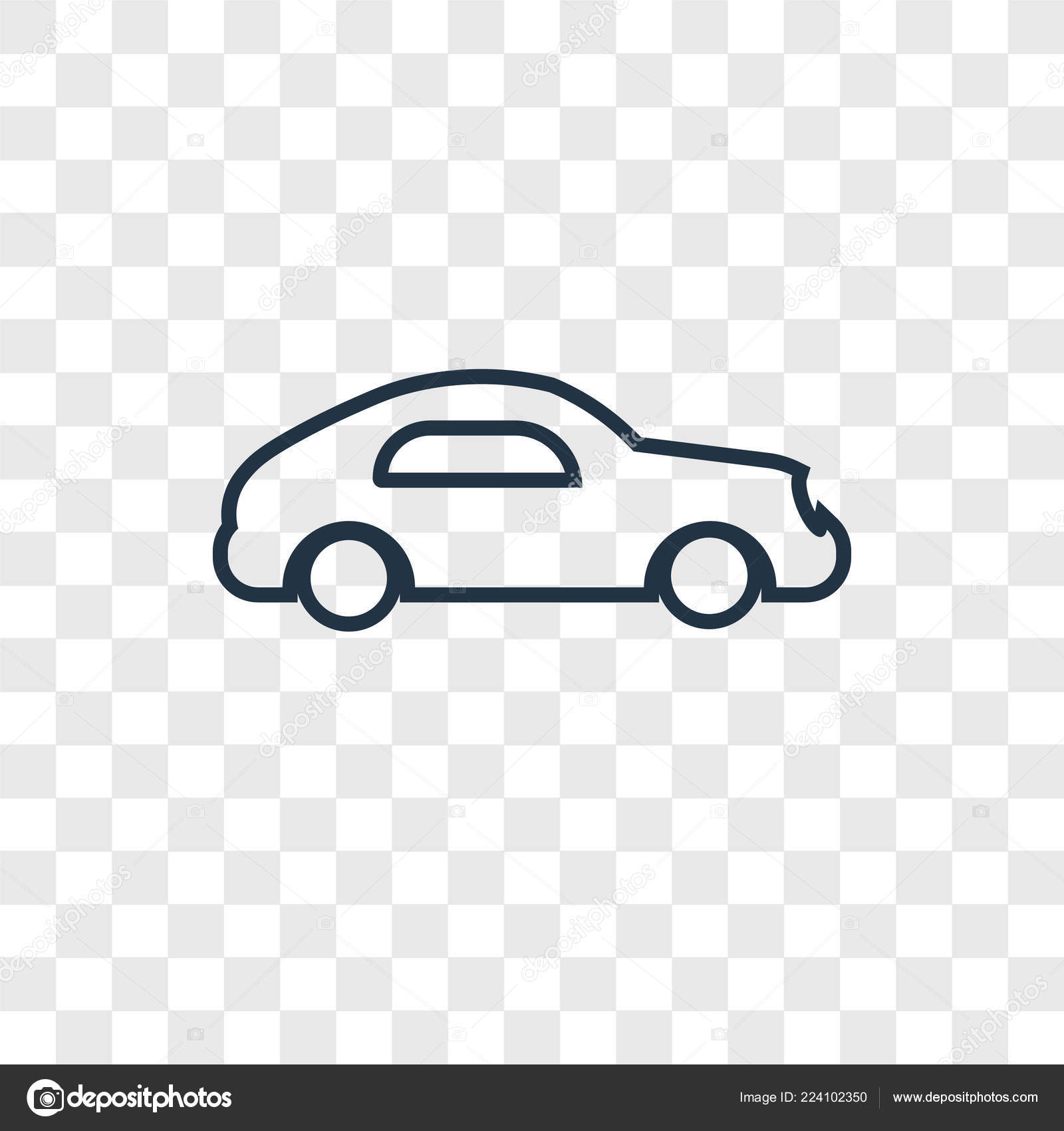 Car Icon Trendy Design Style Car Icon Isolated Transparent Background ...