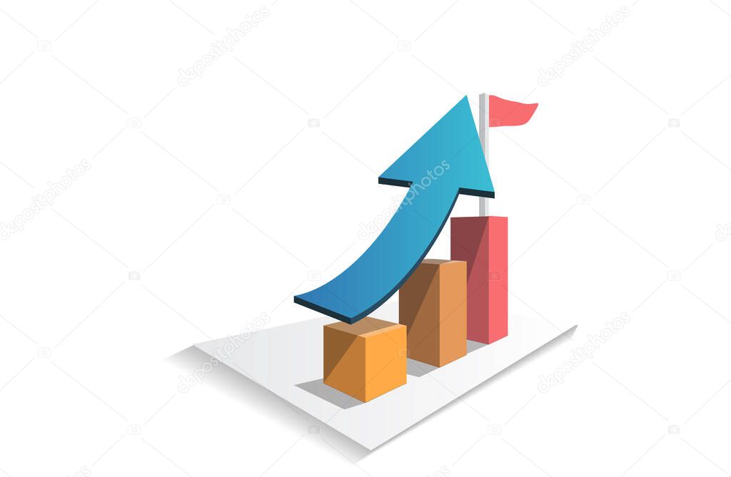 Hacia el concepto de meta, La flecha apunta al destino a lo largo de la ...