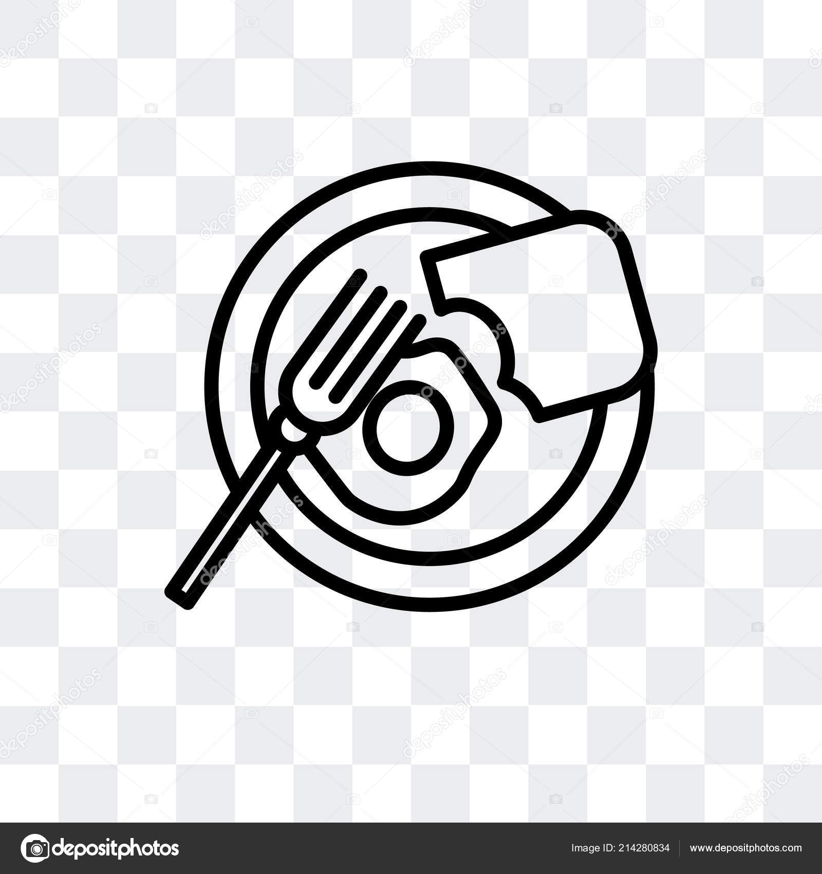 Breakfast vector icon isolated on transparent background, Breakfast ...