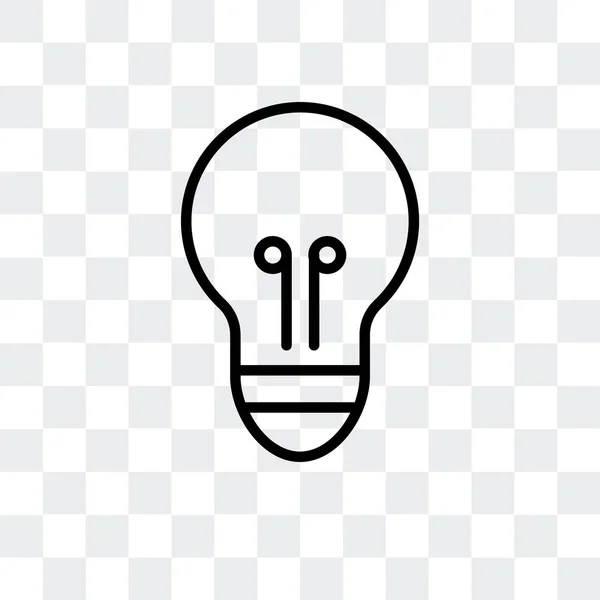 Light bulb vector icon isolated on transparent background, Light bulb logo design Stock Vector ...