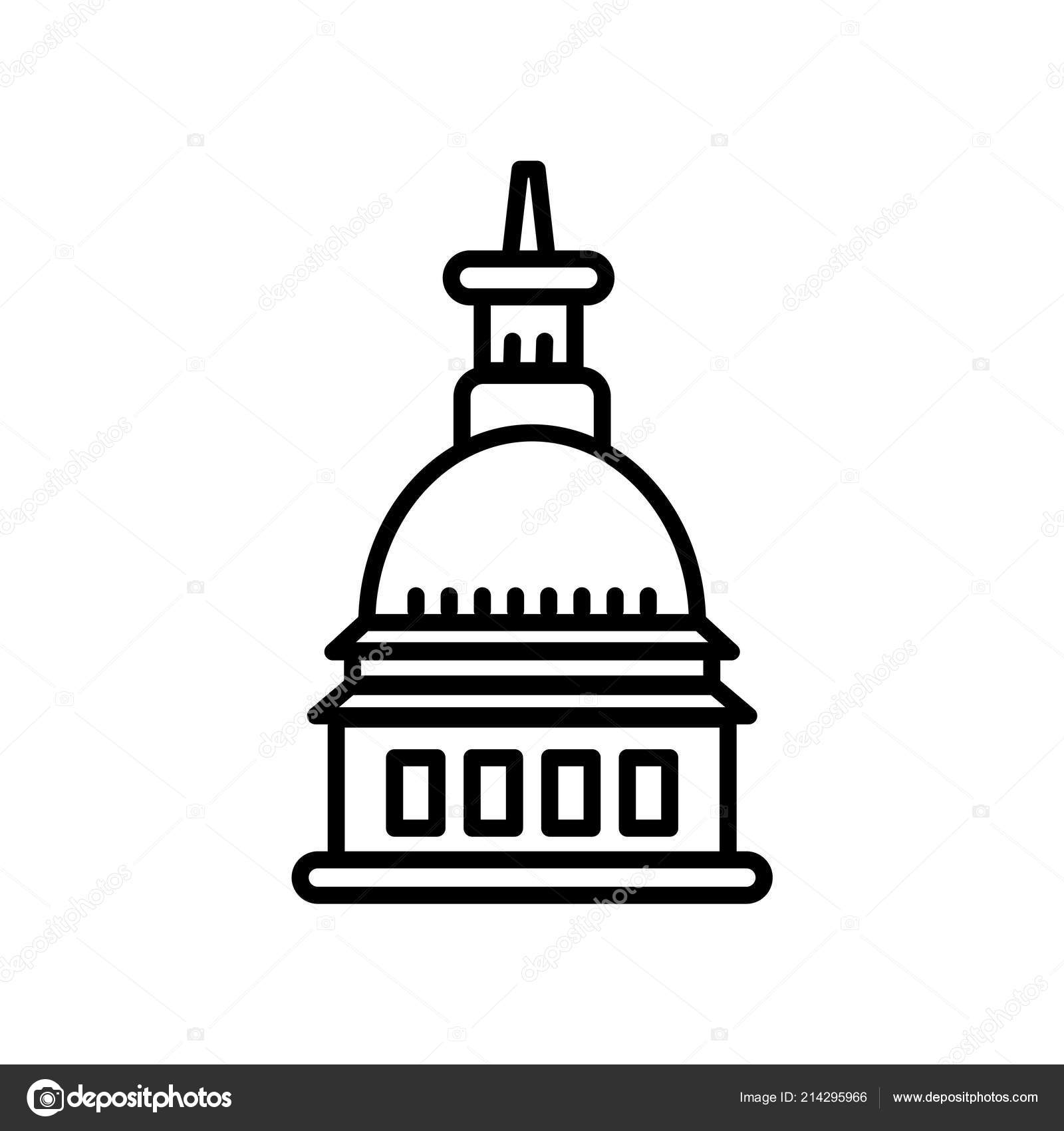 Mole Antonelliana in Turin icon vector isolated on white backgro Stock ...