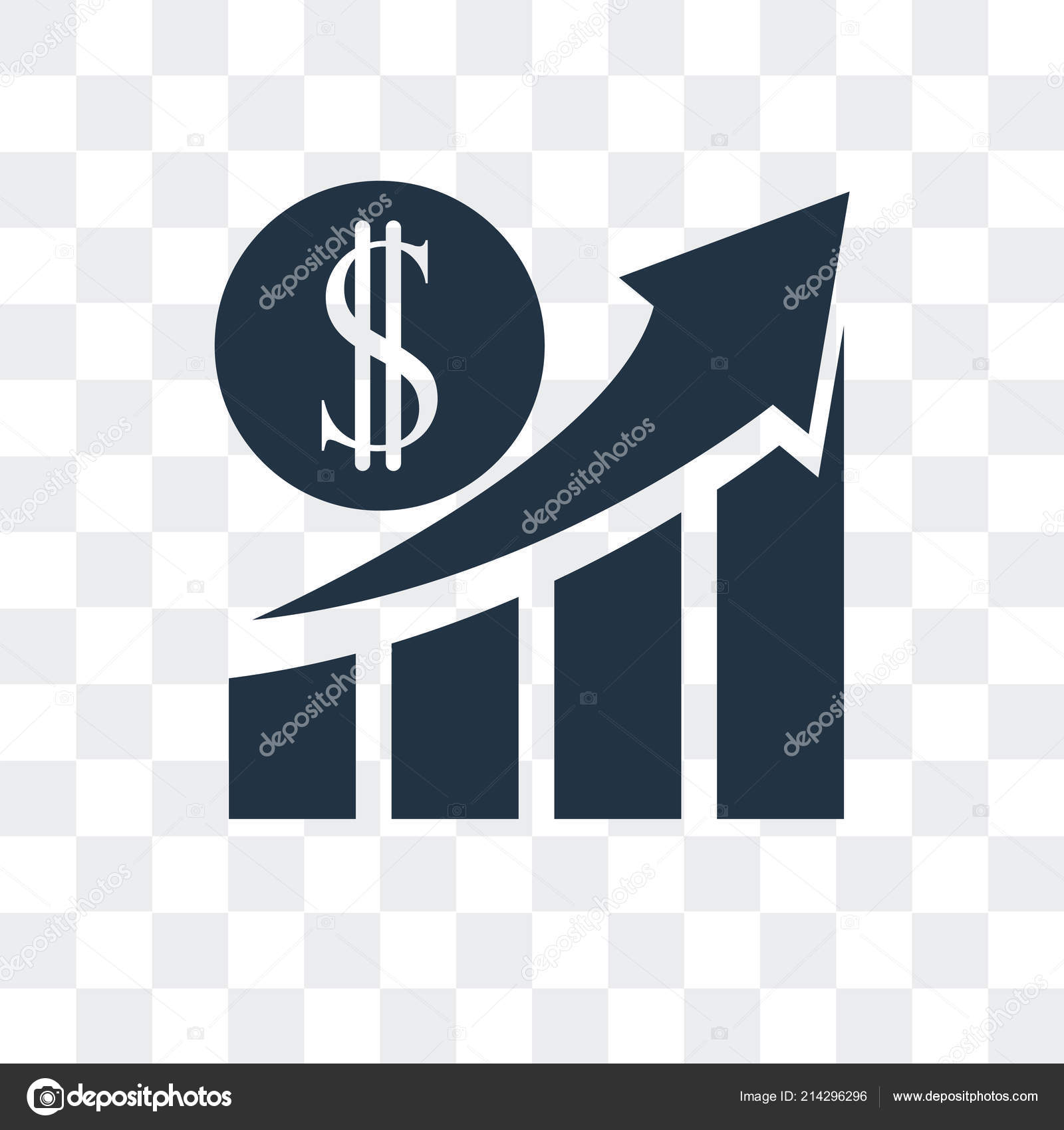 Profits vector icon isolated on transparent background, Profits logo ...