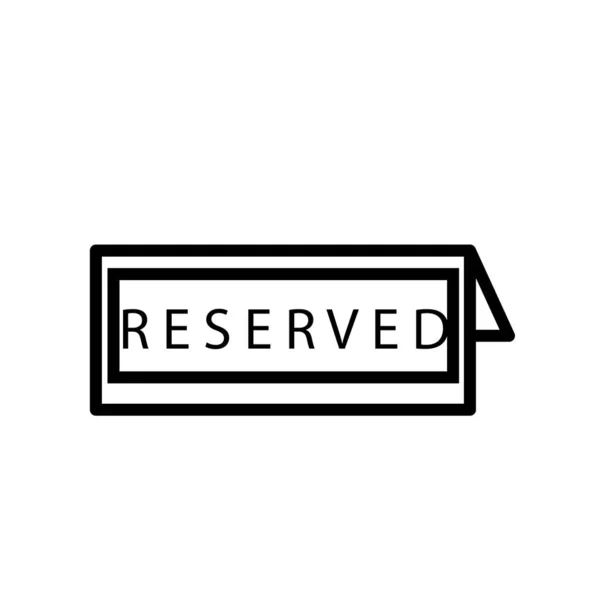 Reserved sign Vector Art Stock Images | Depositphotos