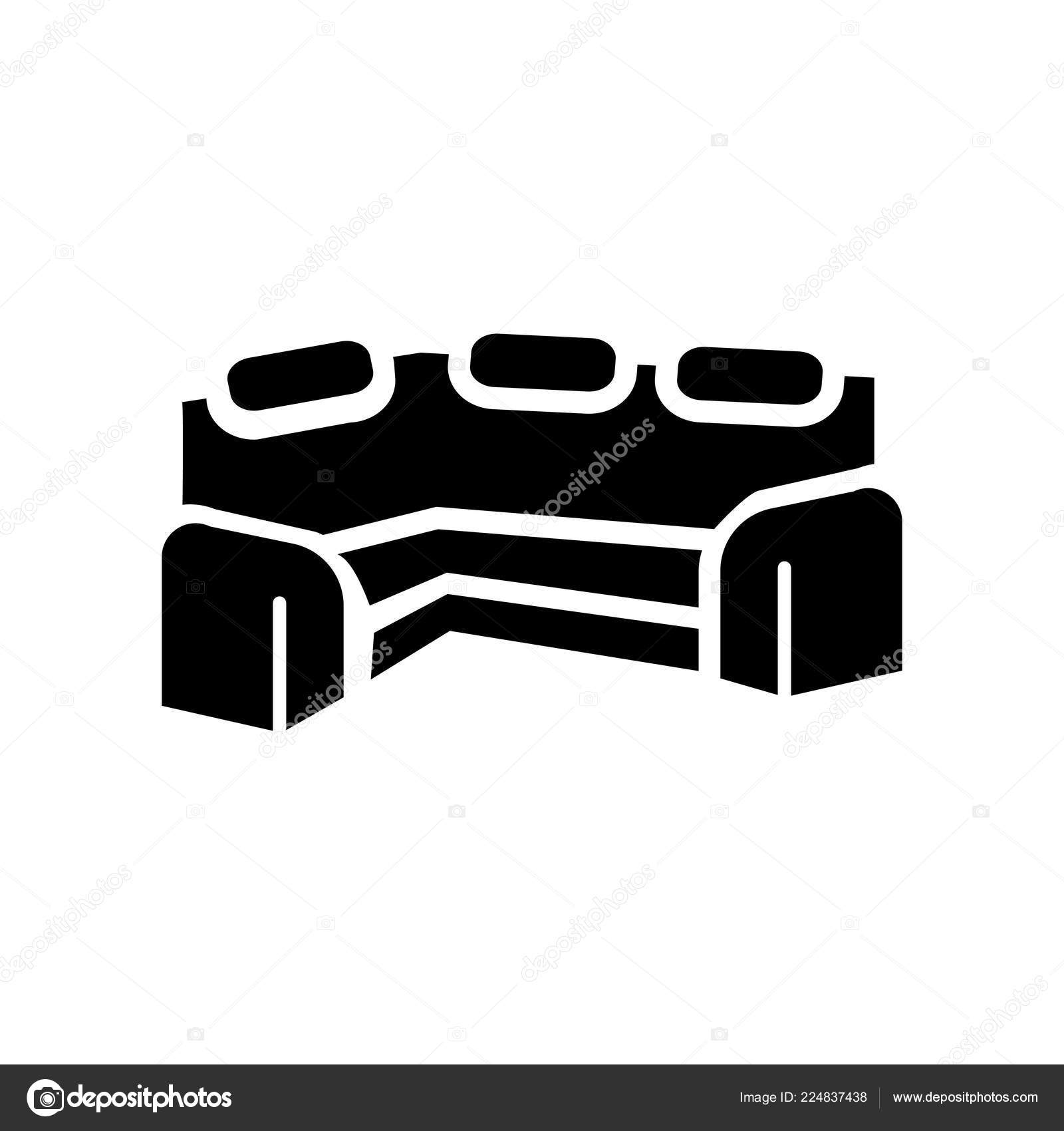 Corner Sofa Icon Trendy Corner Sofa Logo Concept White Background Stock ...