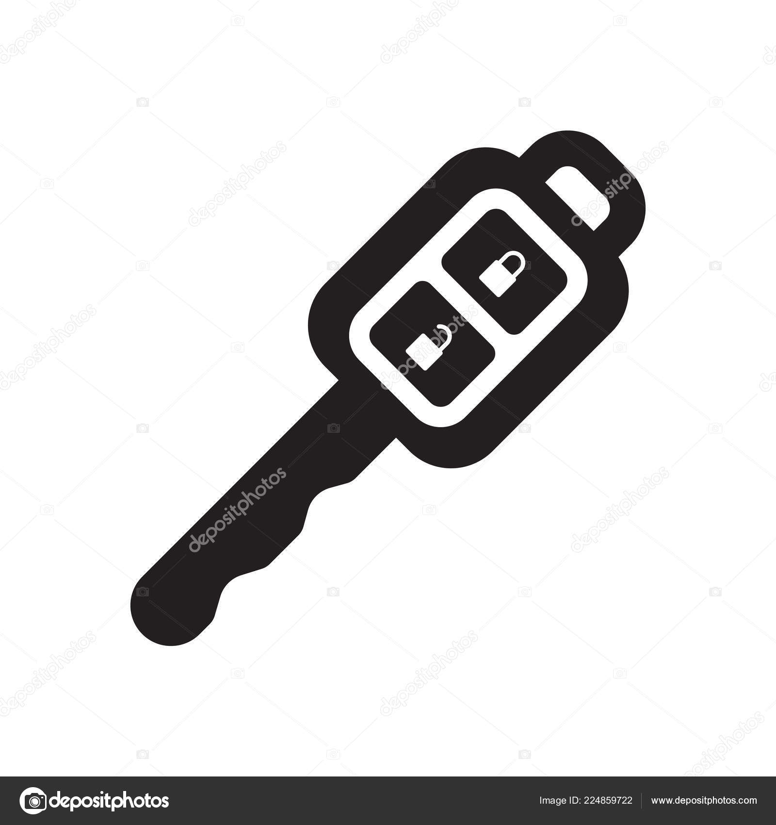 Car Key Icon Trendy Car Key Logo Concept White Background Stock Vector ...