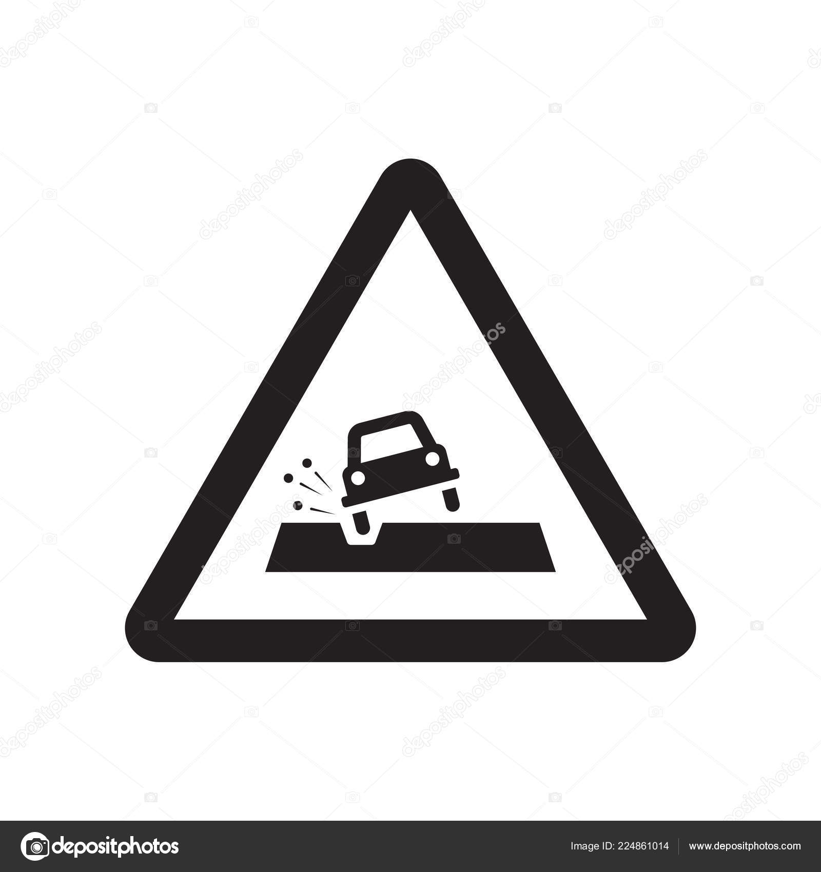 Pothole Sign Icon Trendy Pothole Sign Logo Concept White Background ...