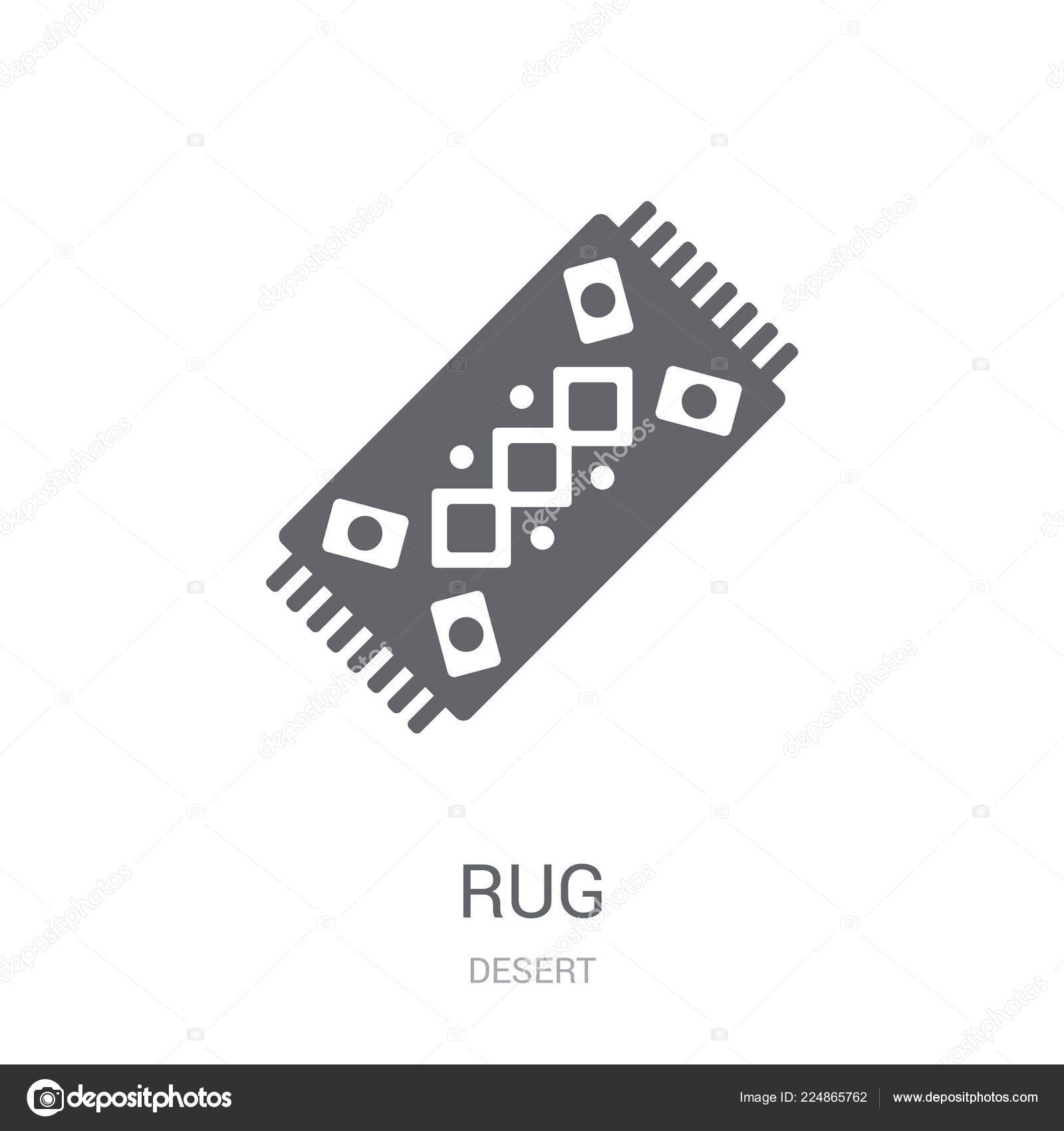 Rug Icon Trendy Rug Logo Concept White Background Desert Collection ...