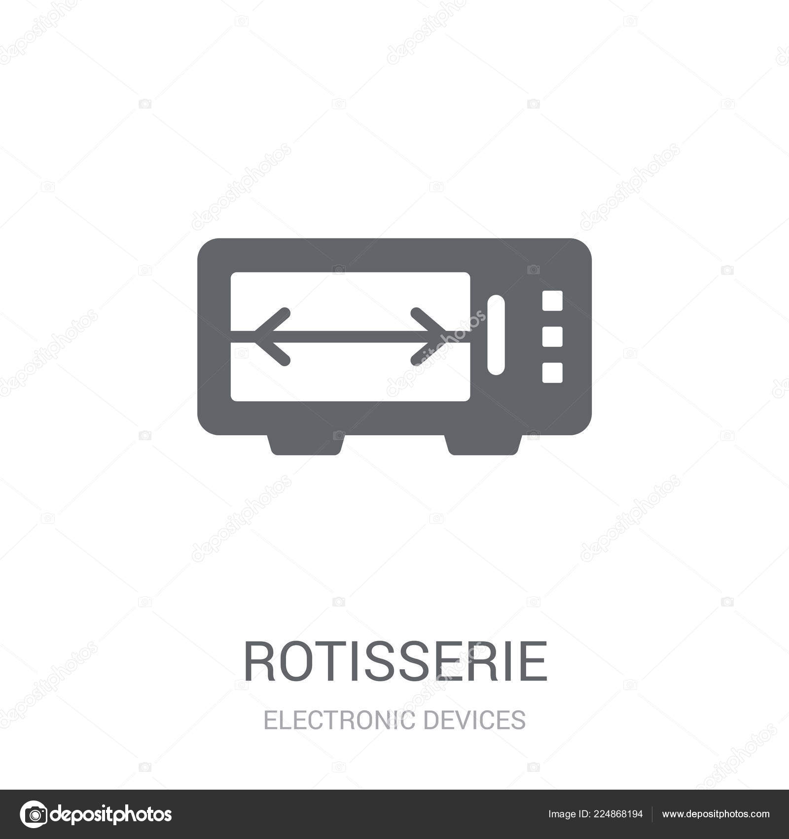 Rotisserie Icon Trendy Rotisserie Logo Concept White Background ...