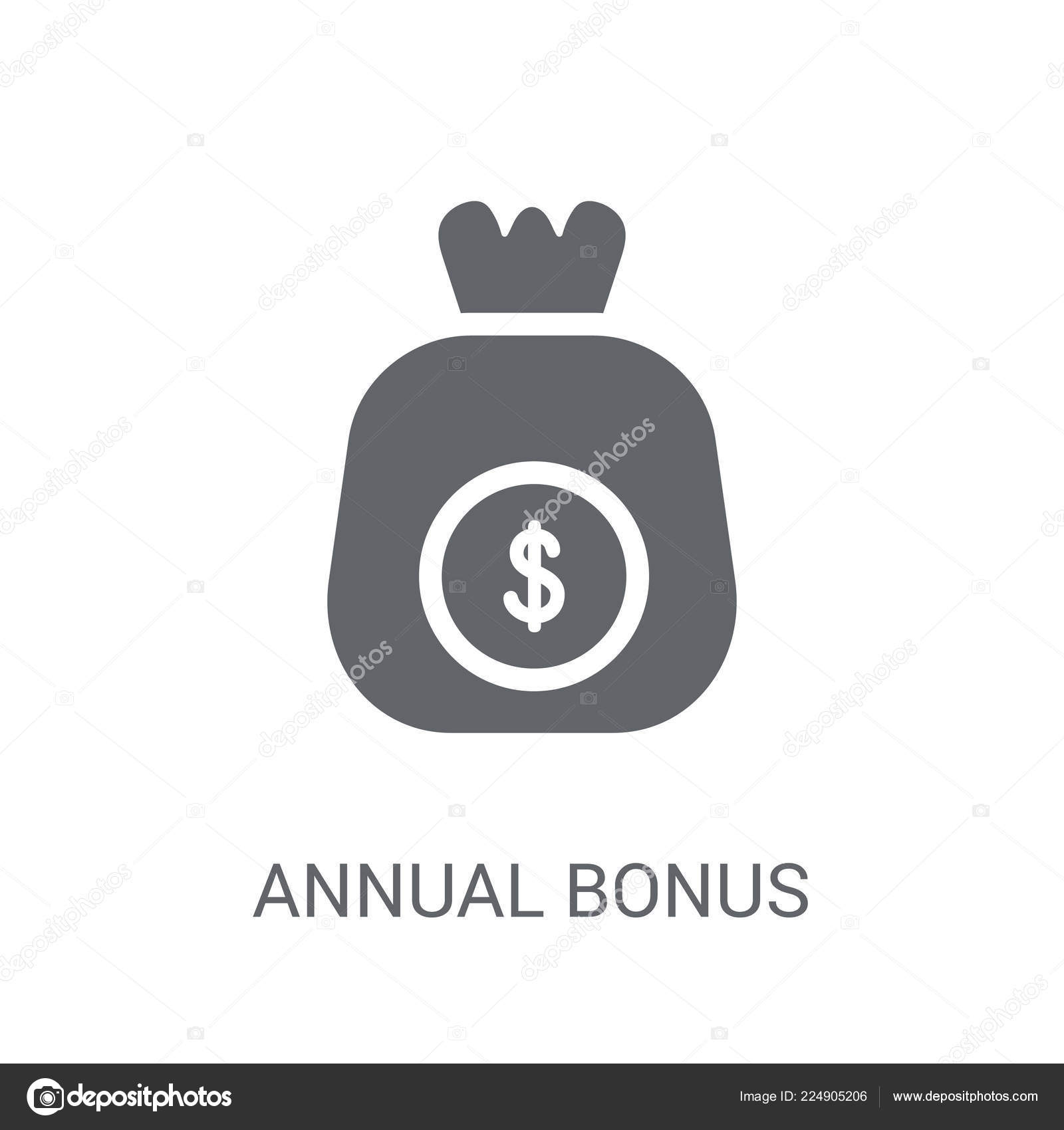 Annual Bonus Icon Trendy Annual Bonus Logo Concept White Background ...