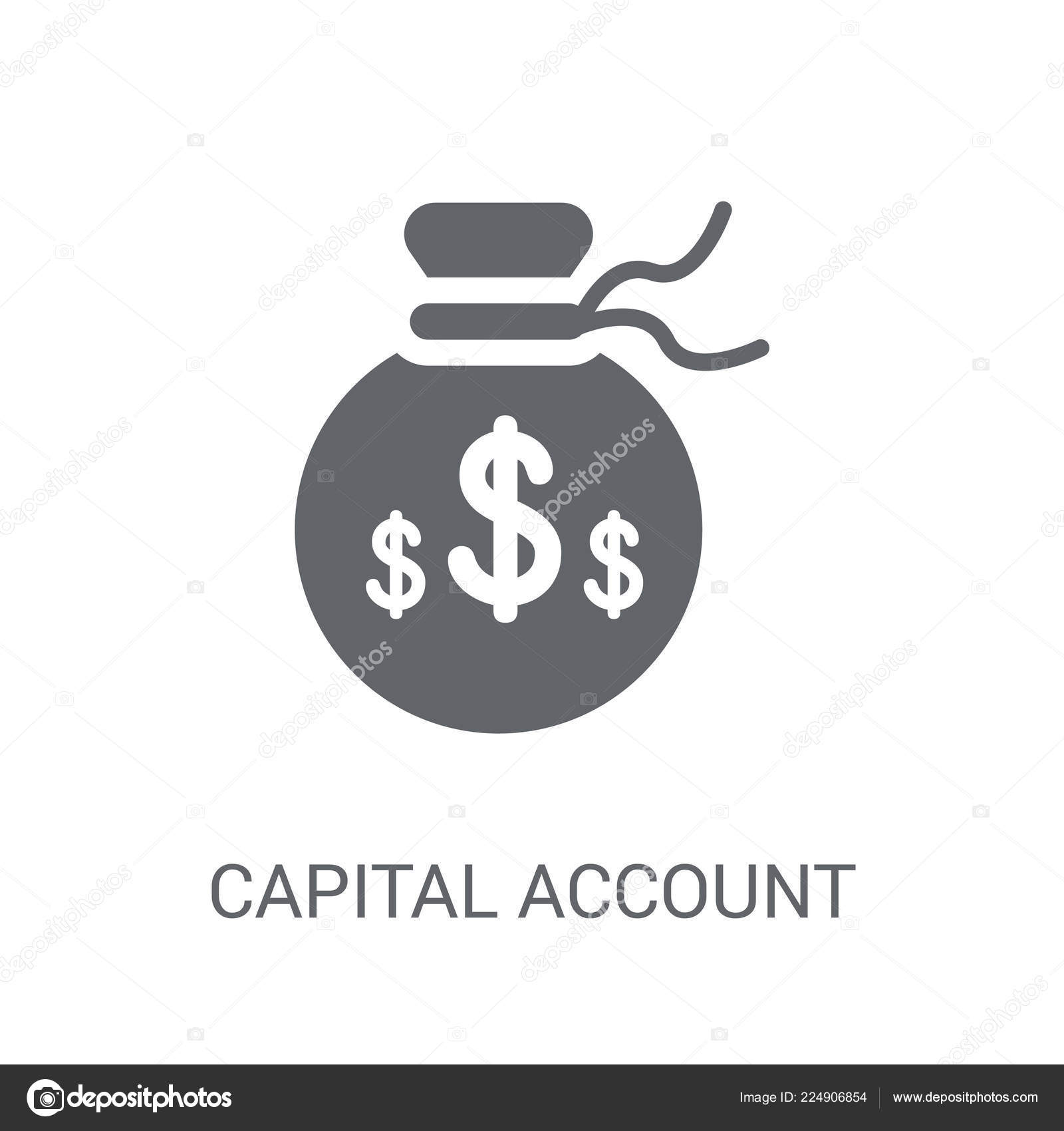 Capital Account Icon Trendy Capital Account Logo Concept White ...