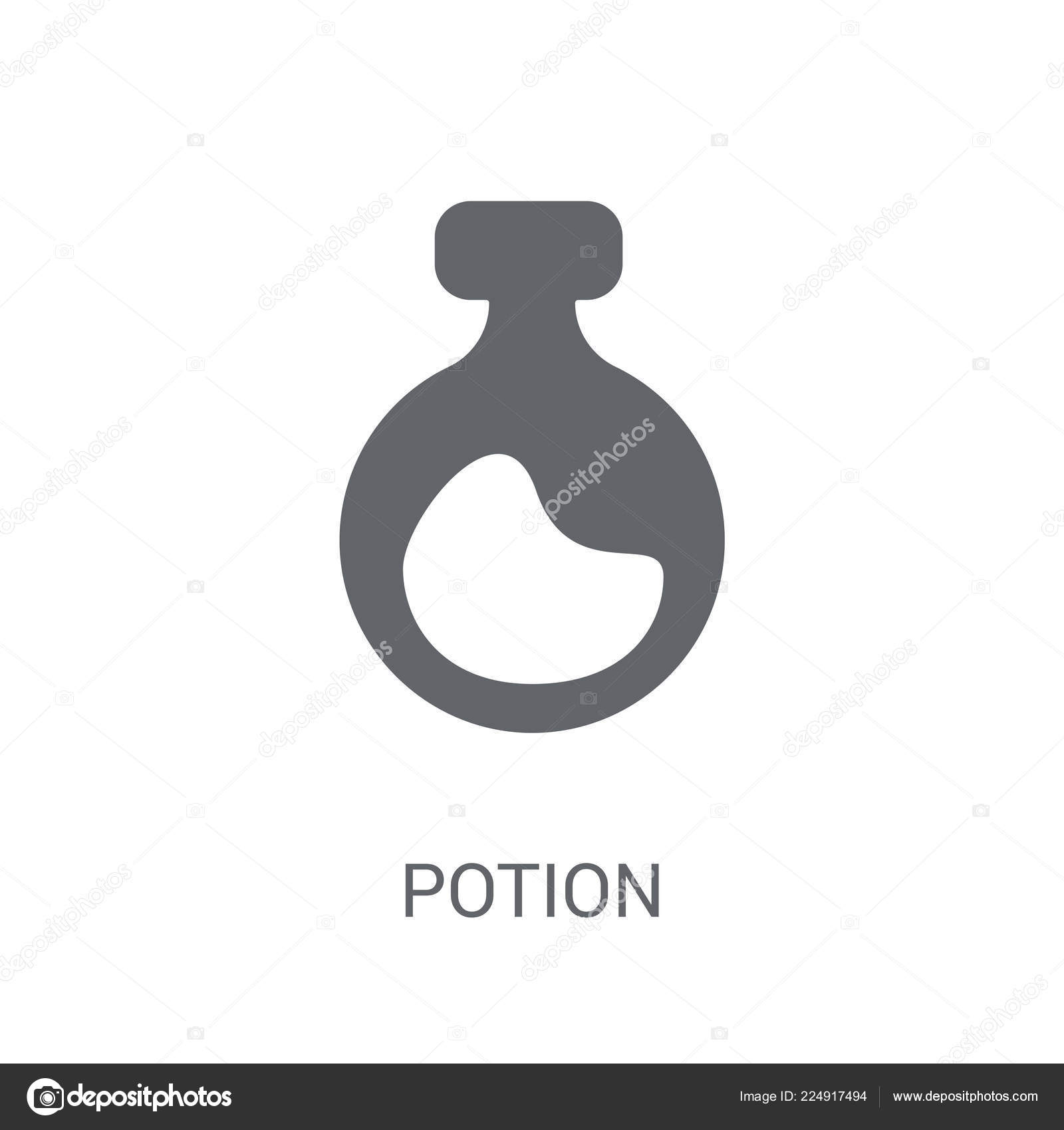 Potion Icon Trendy Potion Logo Concept White Background Fairy Tale ...