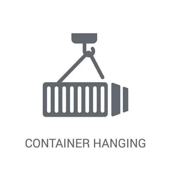 Container hanging Imagens de Stock de Arte Vetorial | Depositphotos