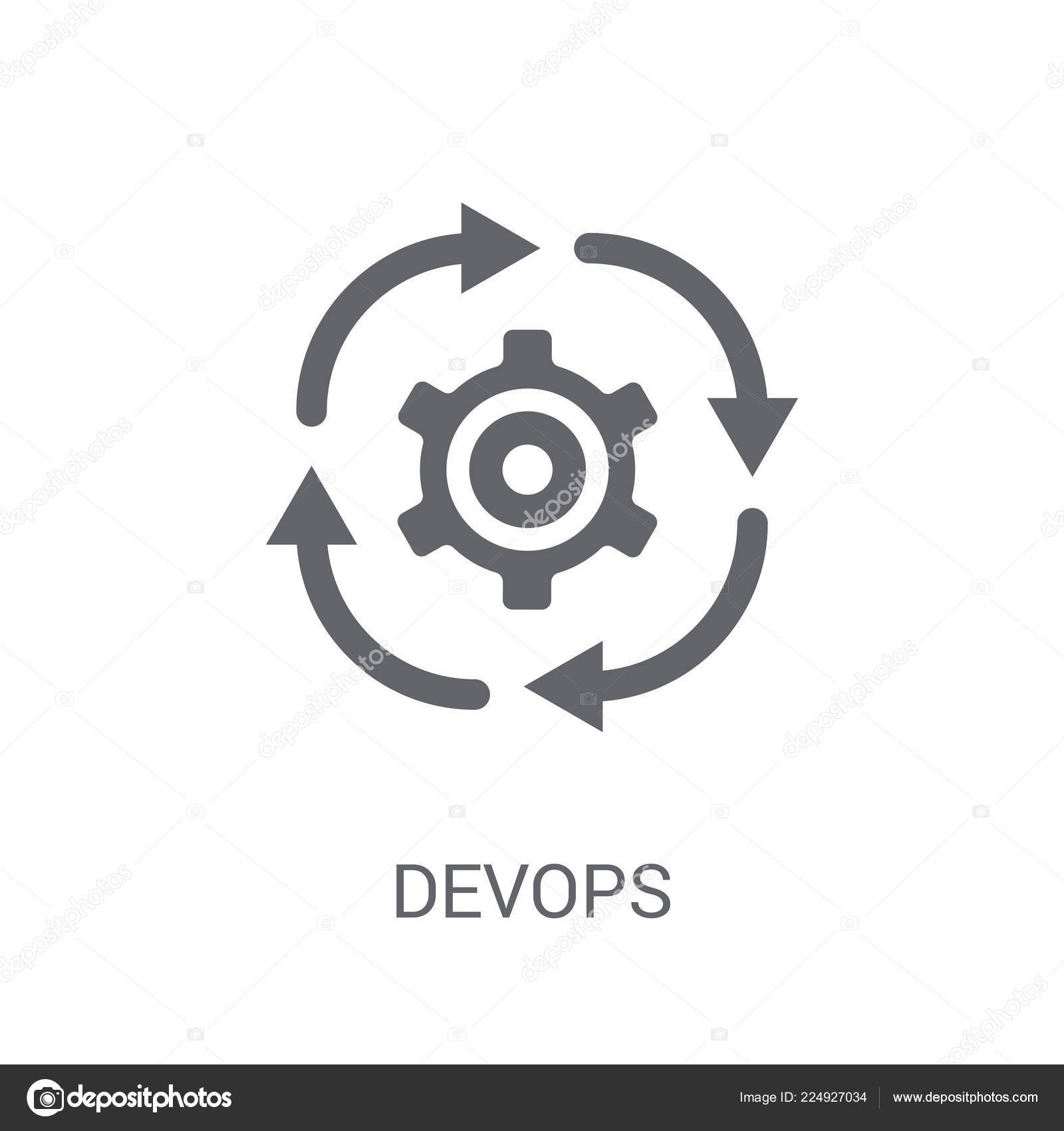 Icône Devops Concept Logo Devops Tendance Sur Fond Blanc Collection ... Icône Devops Concept Logo Devops Tendance Sur Fond Blanc Collection ...