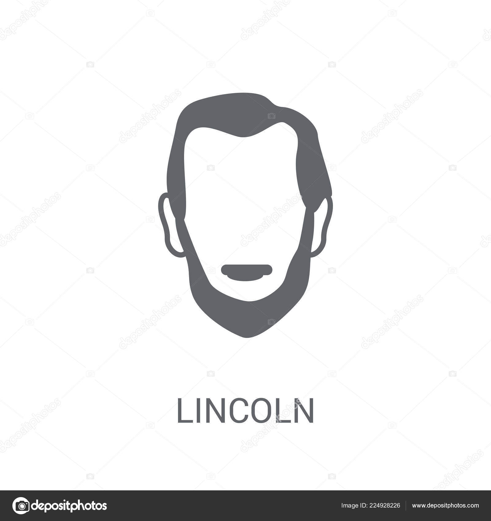 Lincoln Icon Trendy Lincoln Logo Concept White Background United States ...