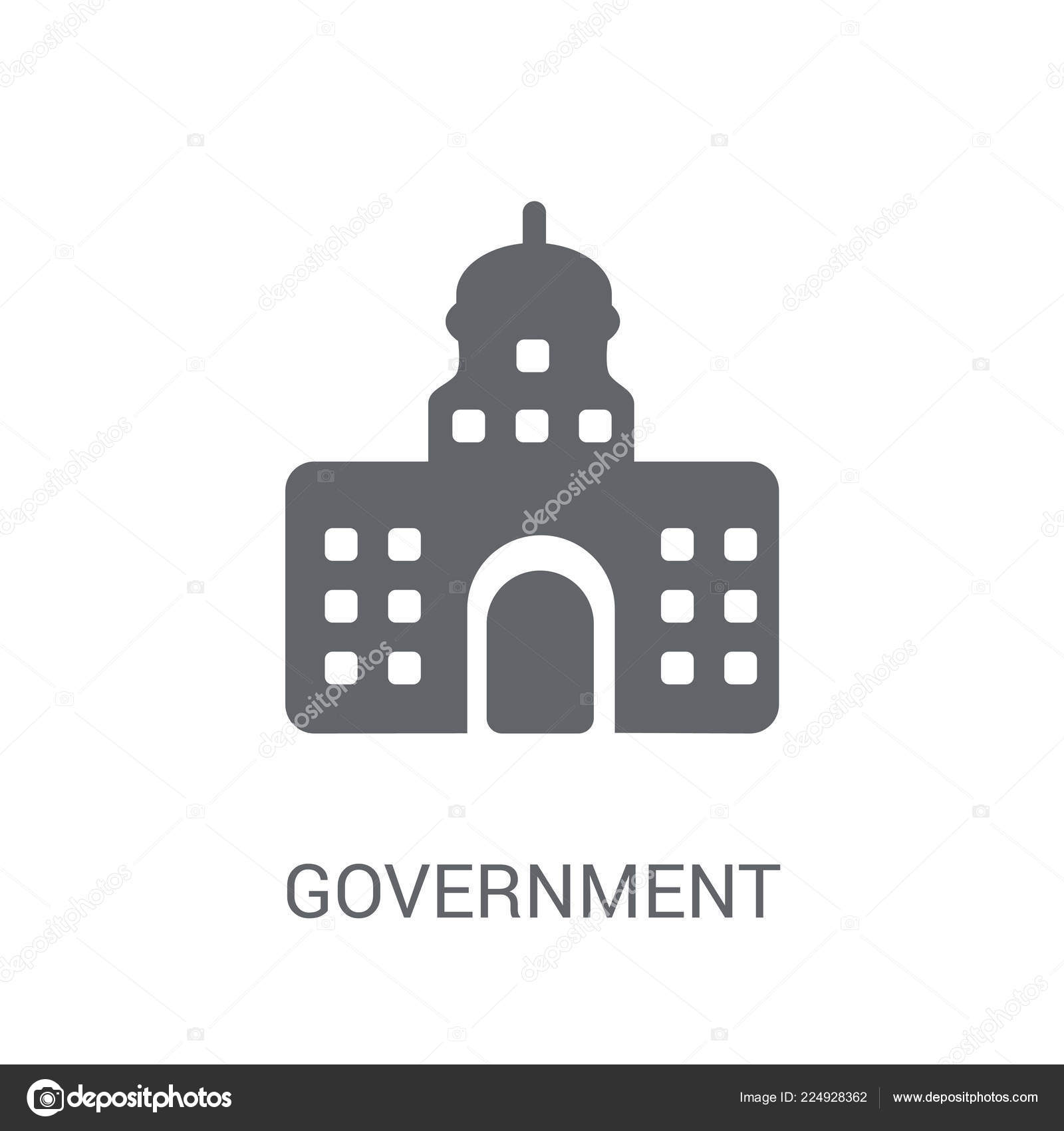 Government Icon Trendy Government Logo Concept White Background United ...