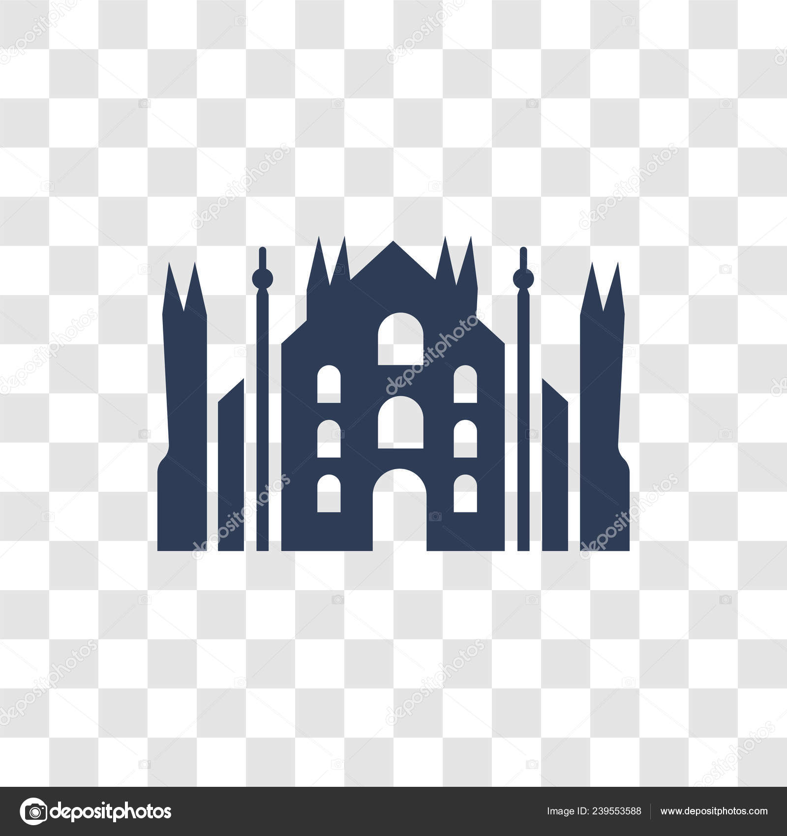 Milan Icon Trendy Milan Logo Concept Transparent Background ...