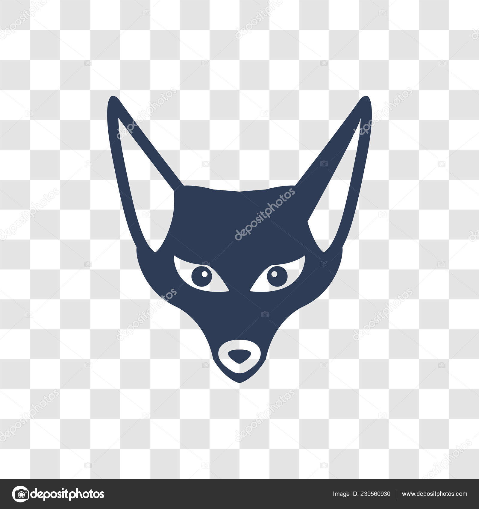 Fennec Icon Trendy Fennec Logo Concept Transparent Background Desert ...