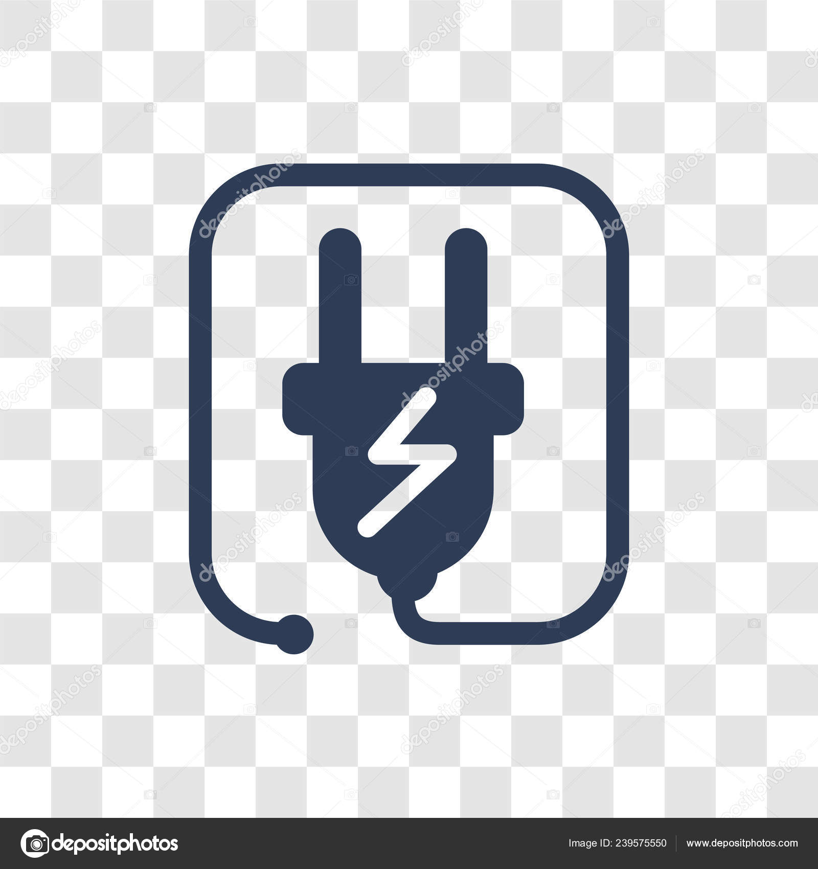 Image vectorielle Icône Prise Électrique Logo Électrique Tendance Sur ...