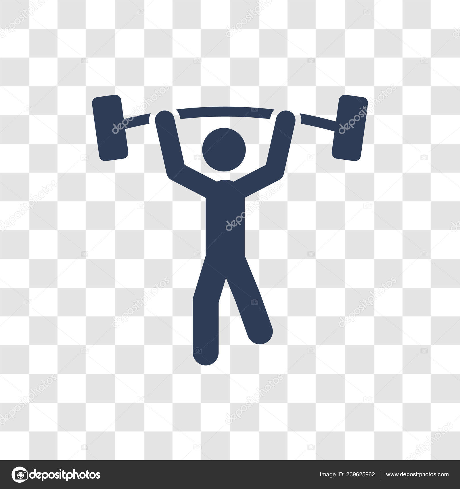 Weightlifter Icon Trendy Weightlifter Logo Concept Transparent ...