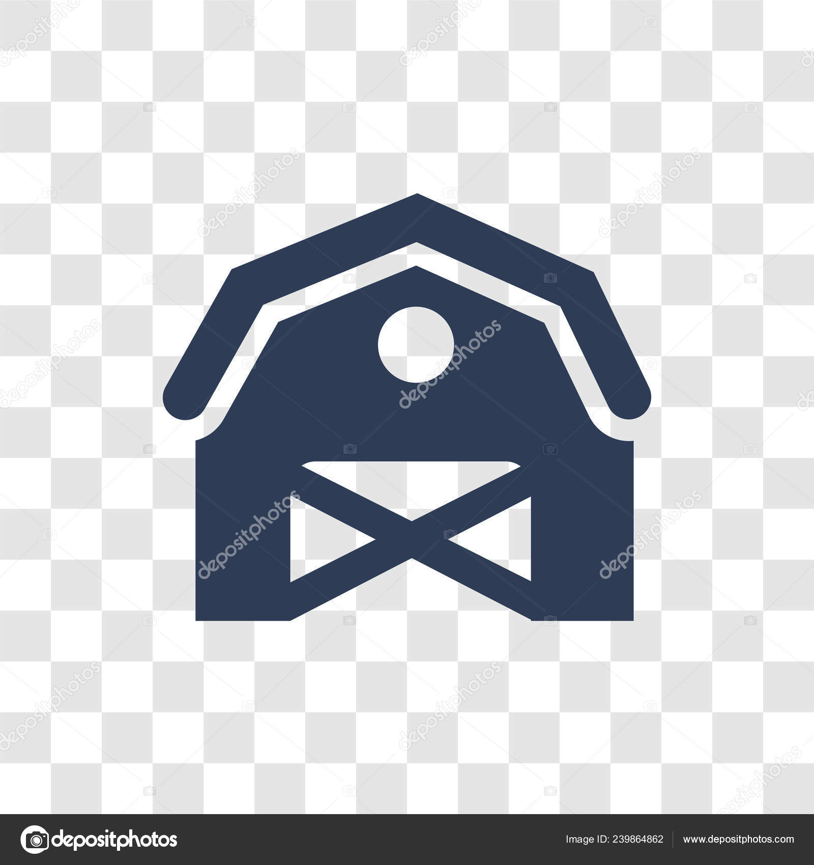 Barn Icon Trendy Barn Logo Concept Transparent Background Agriculture ...