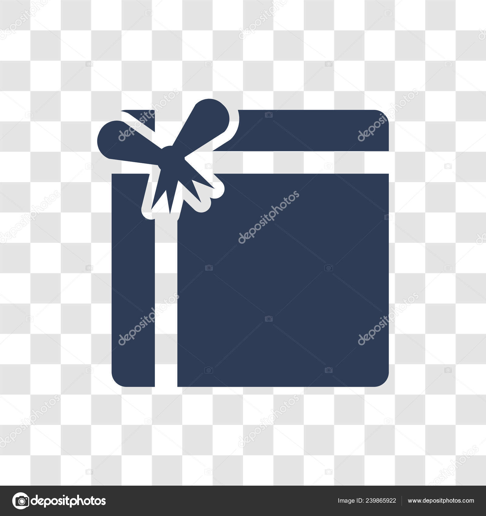 Gift Icon Trendy Gift Logo Concept Transparent Background Christmas ...