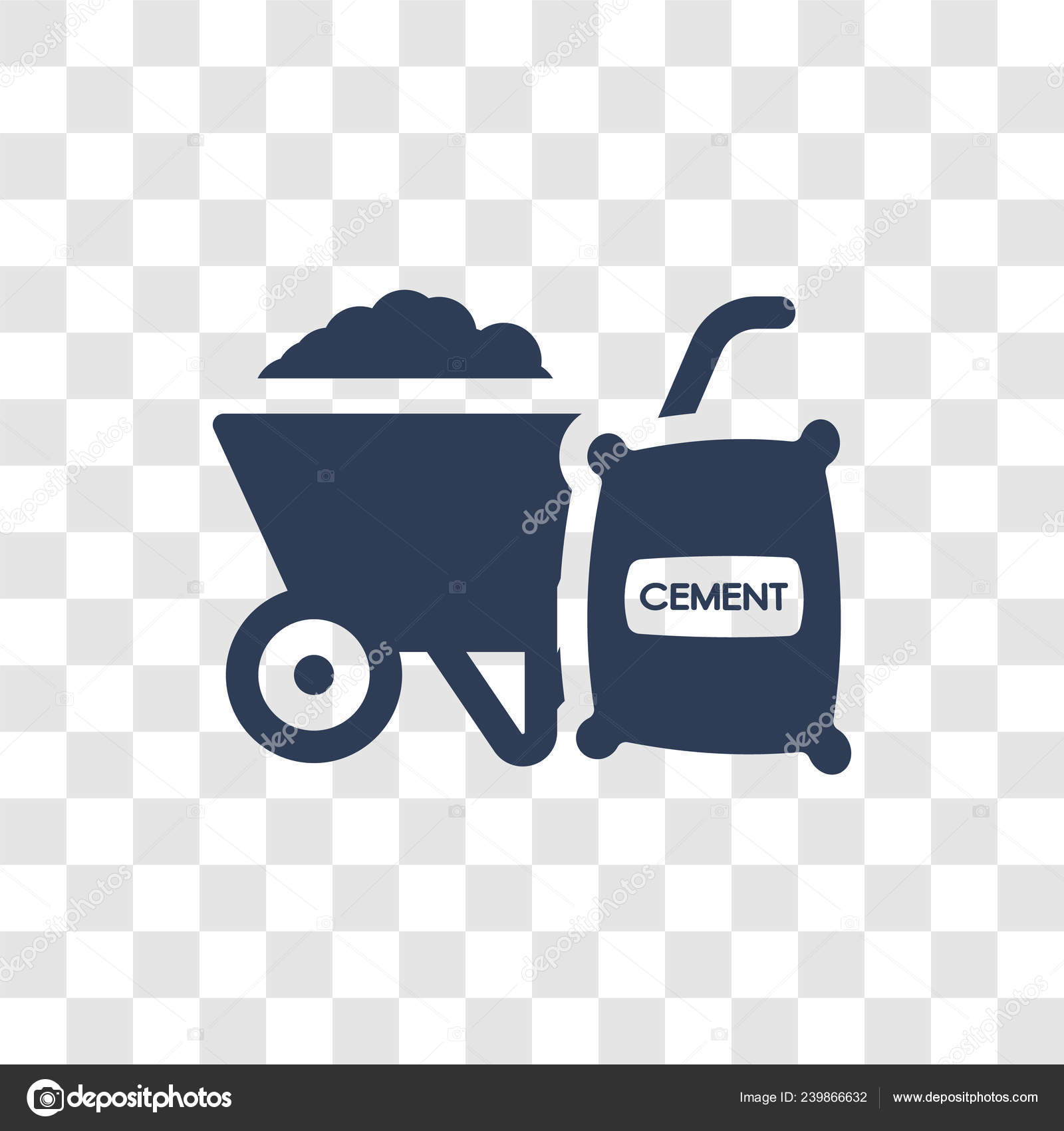 Cement Icon Trendy Cement Logo Concept Transparent Background ...