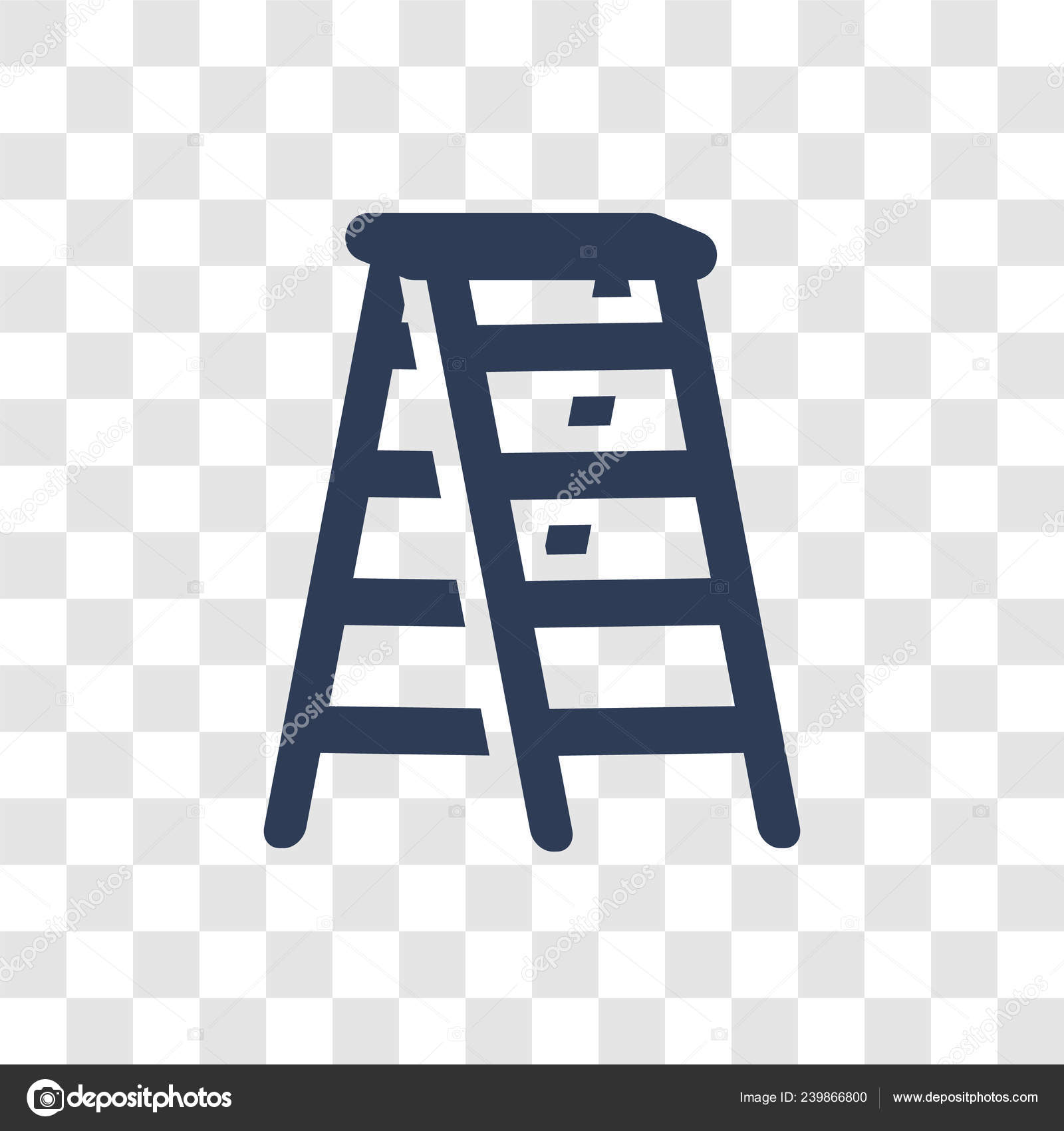Ladder Icon Trendy Ladder Logo Concept Transparent Background ...