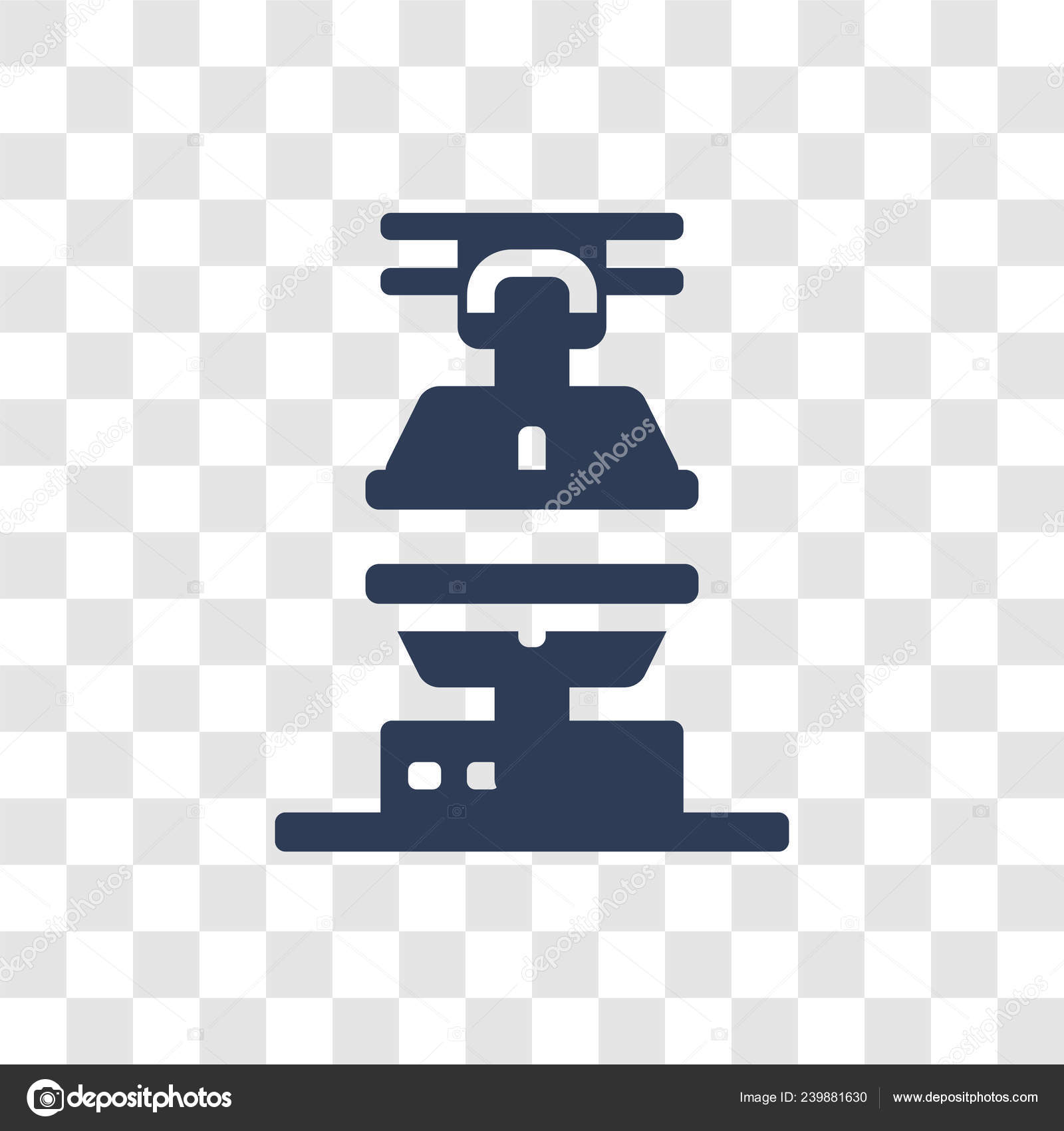 Machine Press Icon Trendy Machine Press Logo Concept Transparent Background Stock Vector Image ...