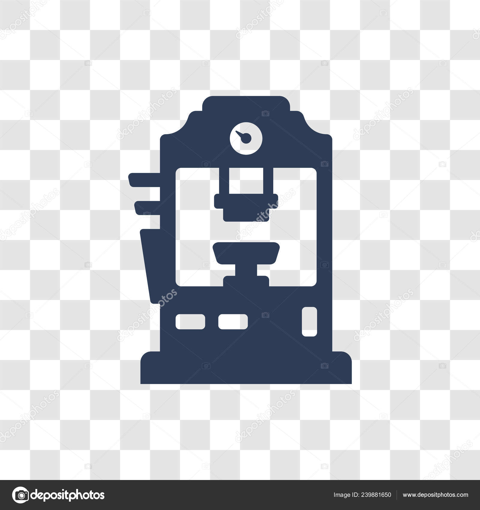 Press Machine Icon Trendy Press Machine Logo Concept Transparent ...