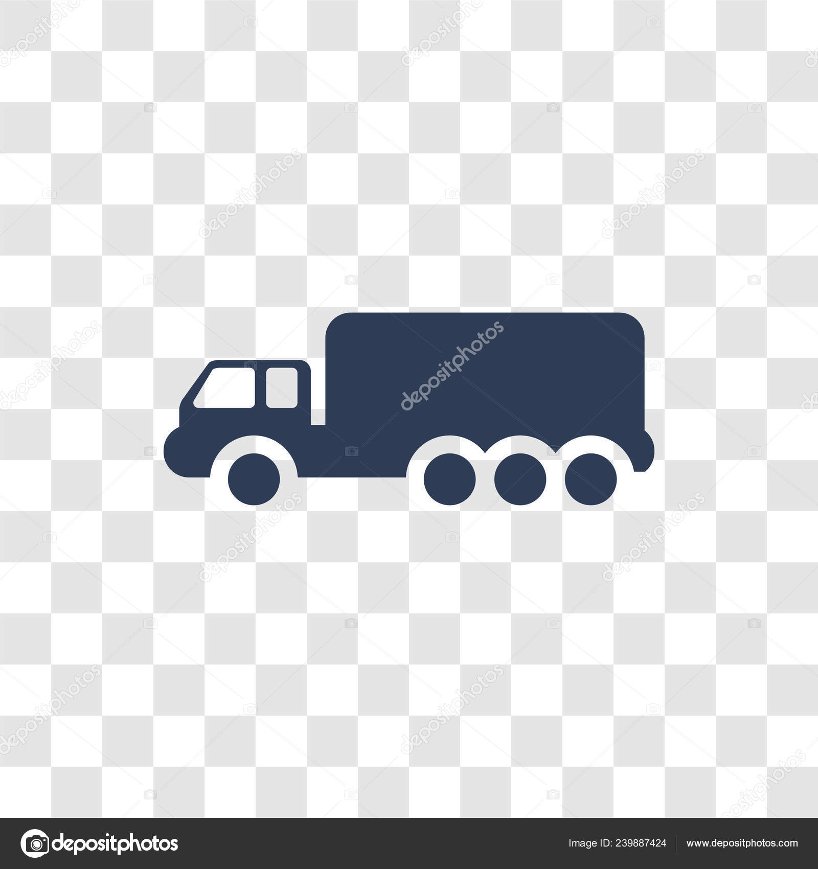 Icono Camión Concepto Logotipo Trendy Lorry Sobre Fondo Transparente ...