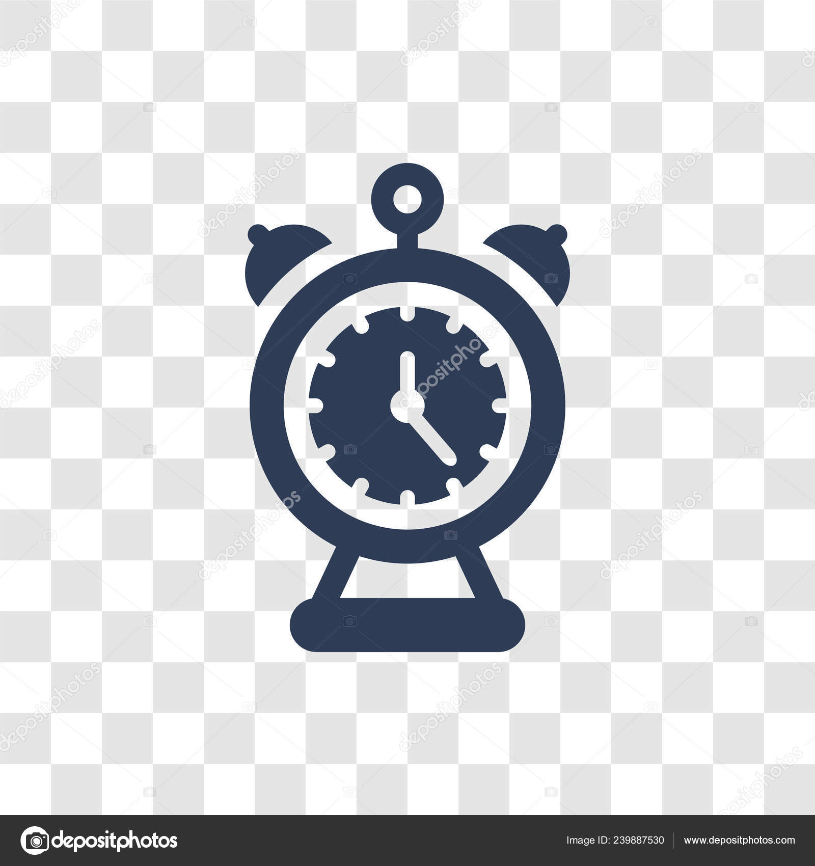 Alarm Clock Icon Trendy Alarm Clock Logo Concept Transparent Background ...
