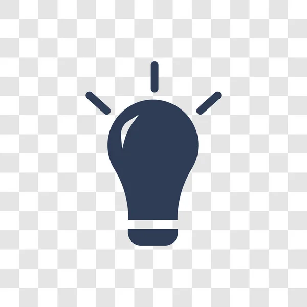 Light bulb vector icon isolated on transparent background, Light bulb logo design Stock Vector ...