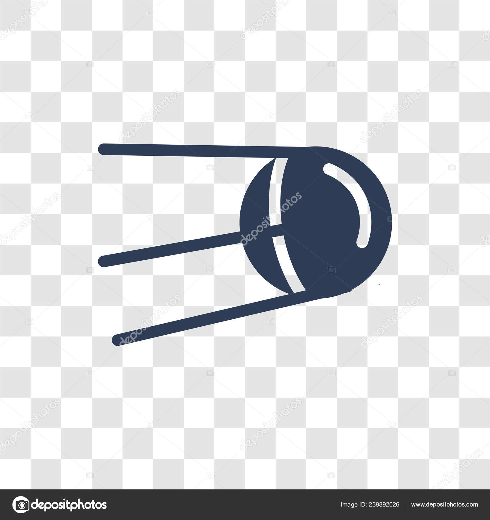 Sputnik Icon Trendy Sputnik Logo Concept Transparent Background ...