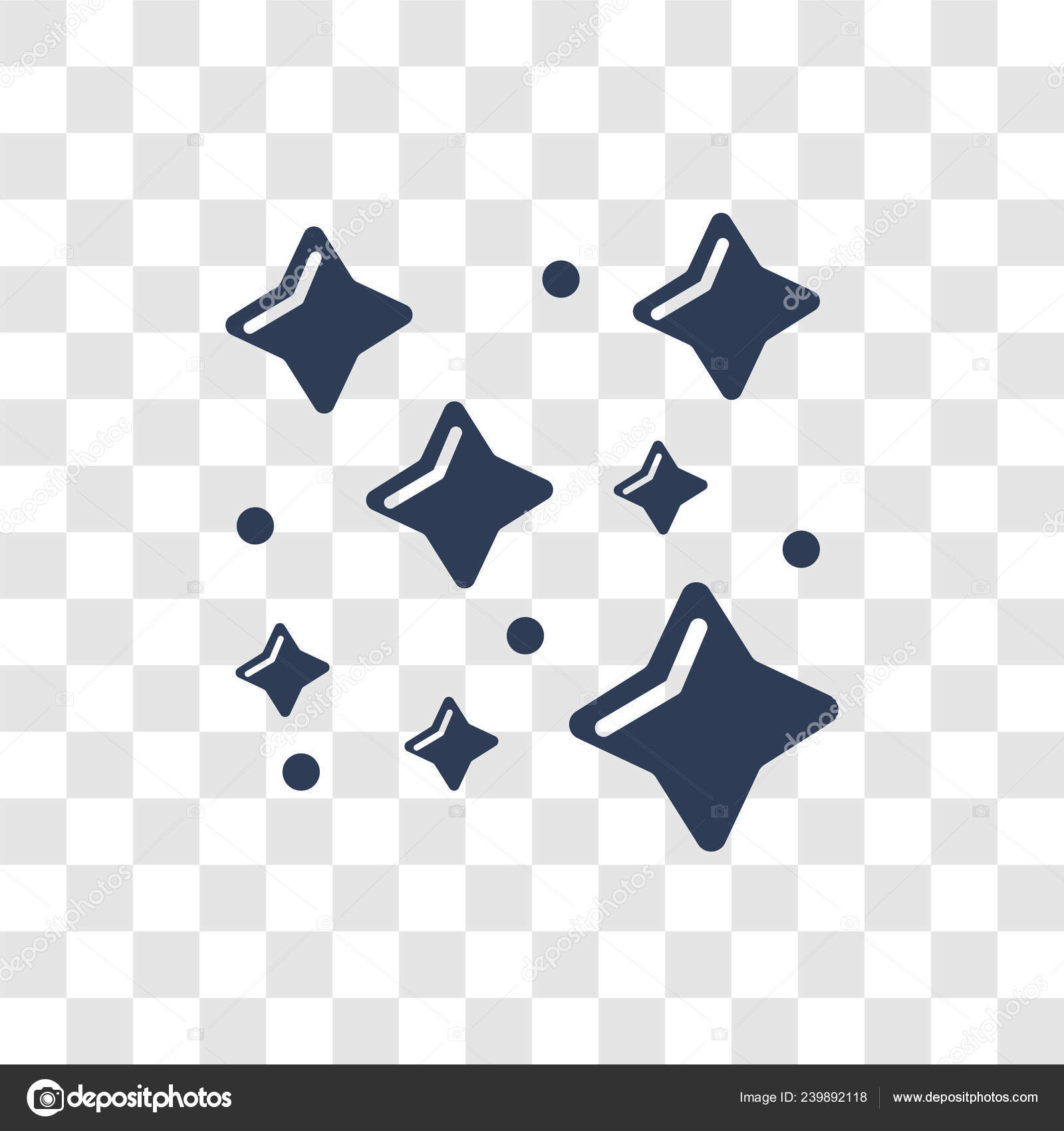 Star Cluster Icon Trendy Star Cluster Logo Concept Transparent ...