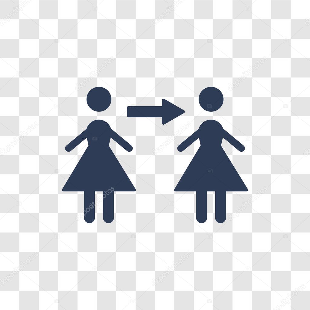 Icono de clonación. Concepto de logotipo de Trendy Cloning sobre fondo ...