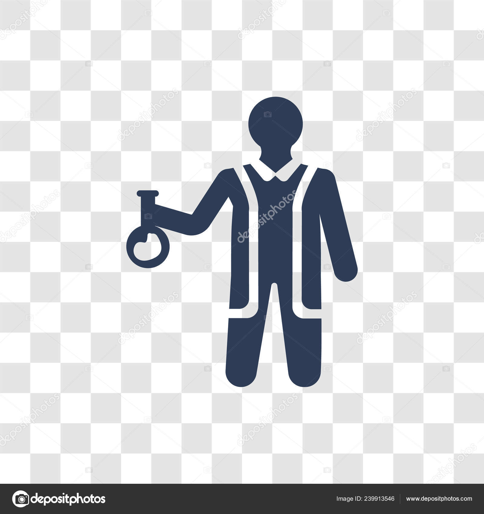 Chemist Icon Trendy Chemist Logo Concept Transparent Background ...