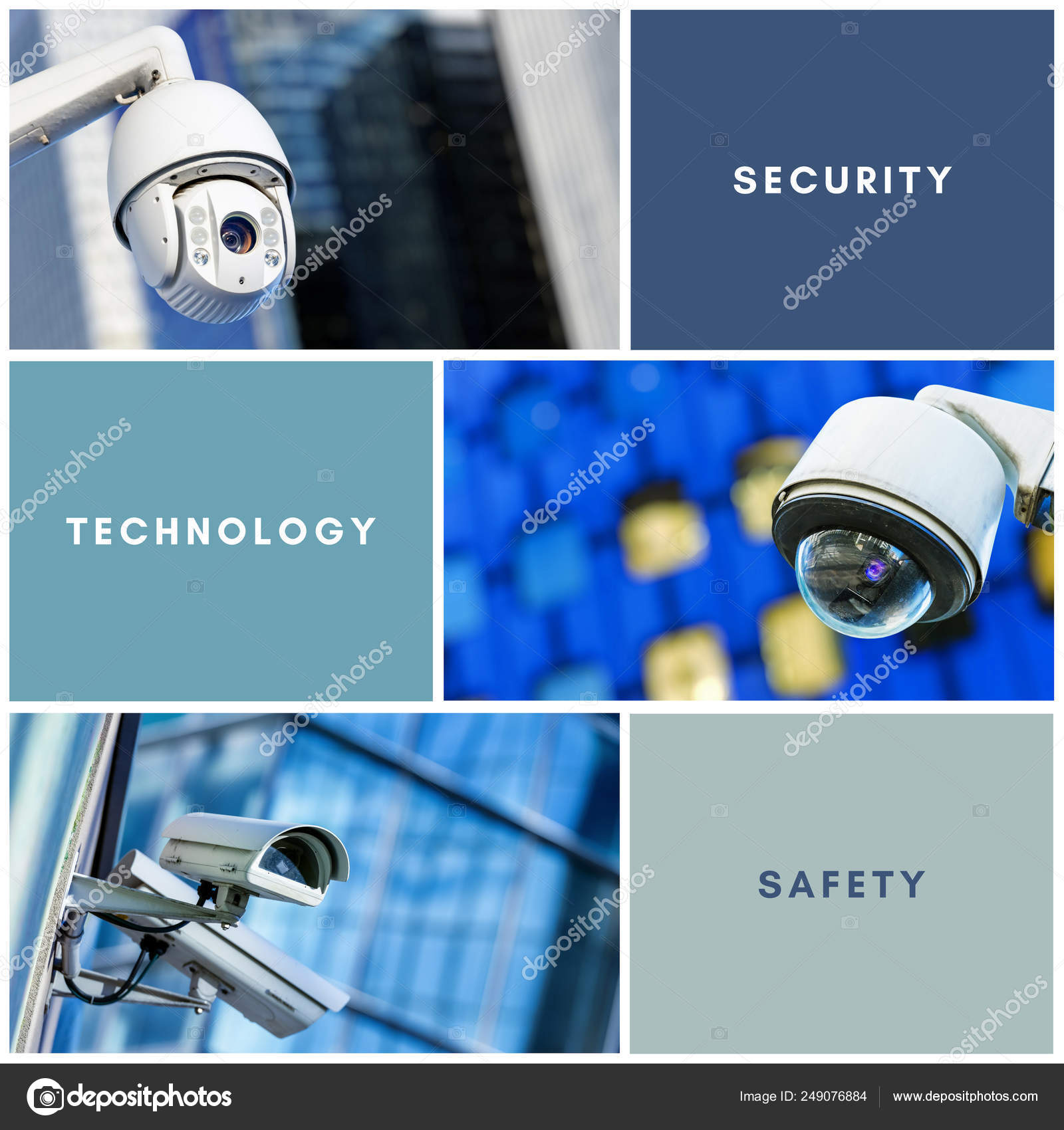 Set of security camera in various situation — Stock Photo © Pixinooo ...