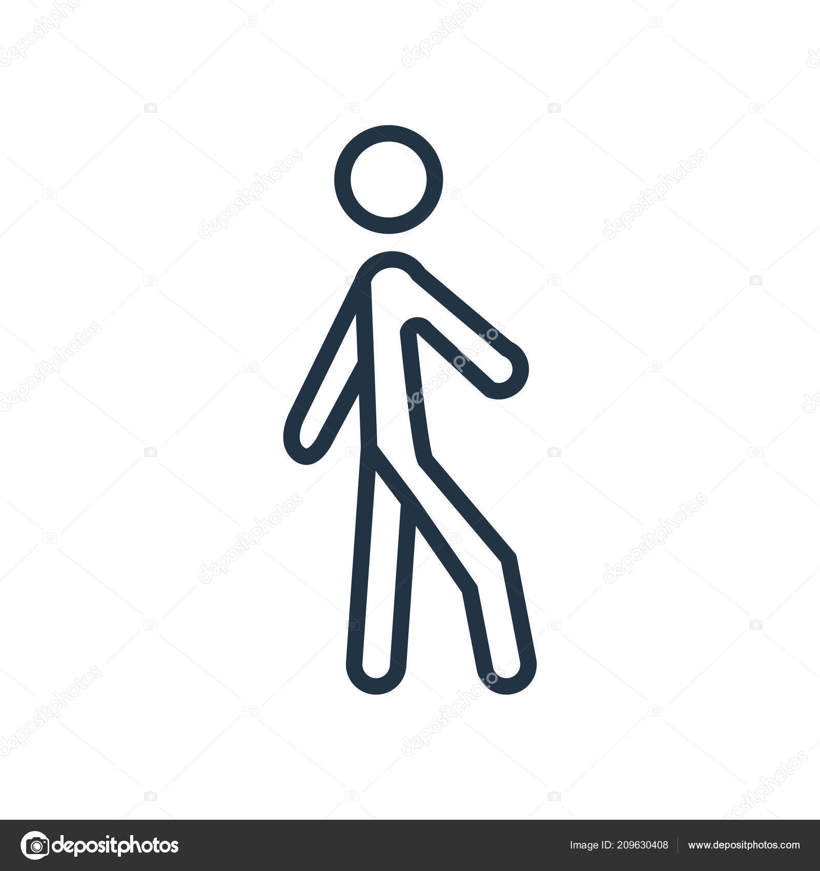 Walking Icon Vector Isolated White Background Walking Transparent Sign ...