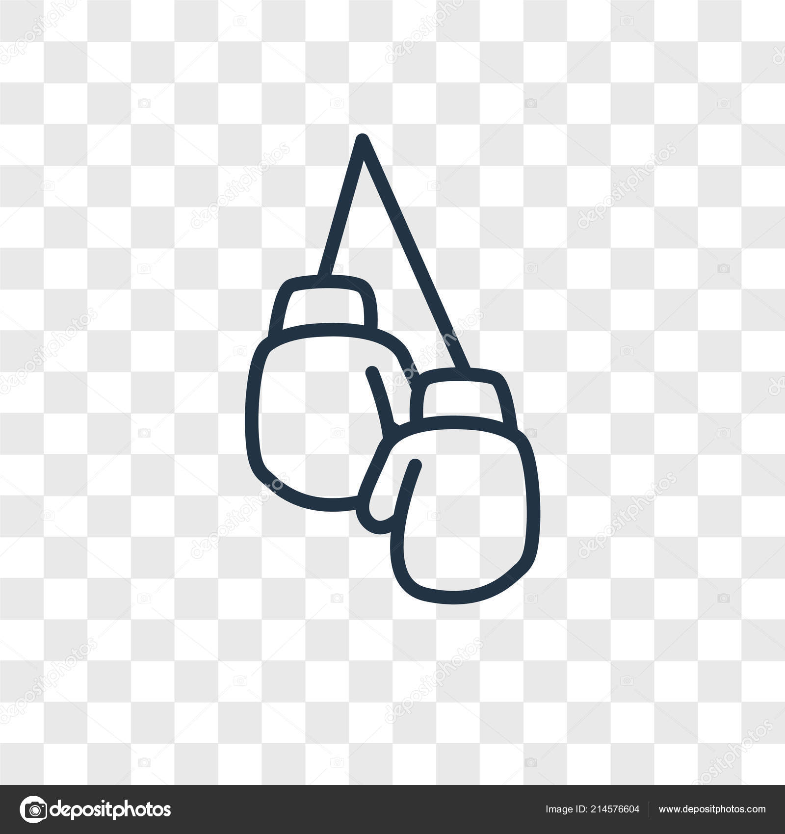 Luvas Boxe Vetor Ícone Isolado Fundo Transparente Luvas Boxe Logotipo ...