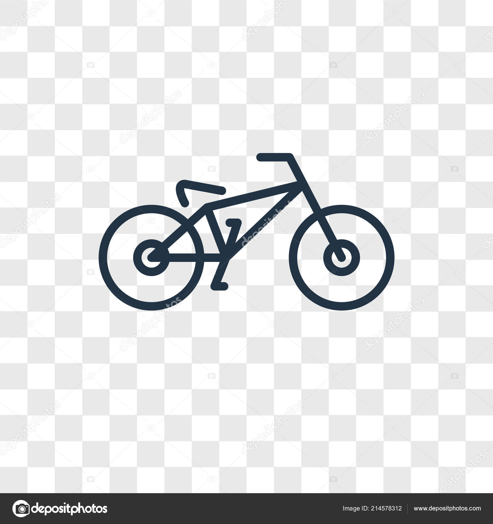 Biking Vector Icon Isolated Transparent Background Biking Logo Concept ...