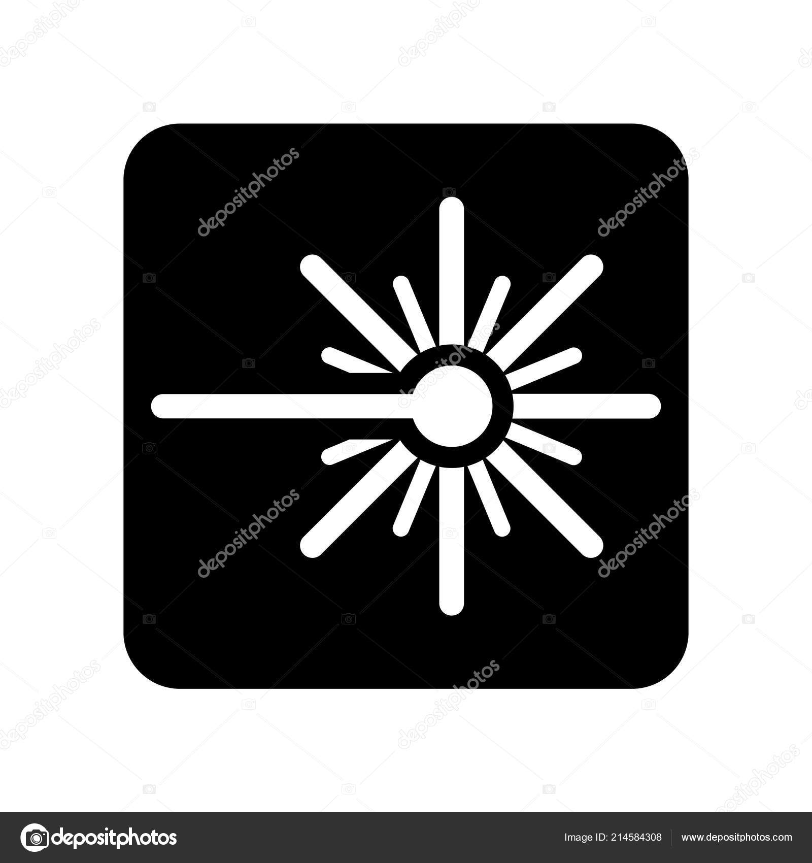 Icono Láser Vector Aislado Sobre Fondo Blanco Signo Transparente Láser ...