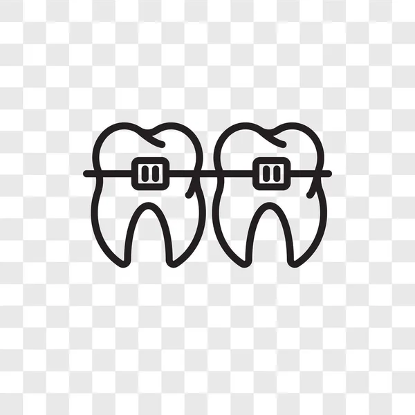 Braces vector icon isolated on transparent background, Braces logo ...