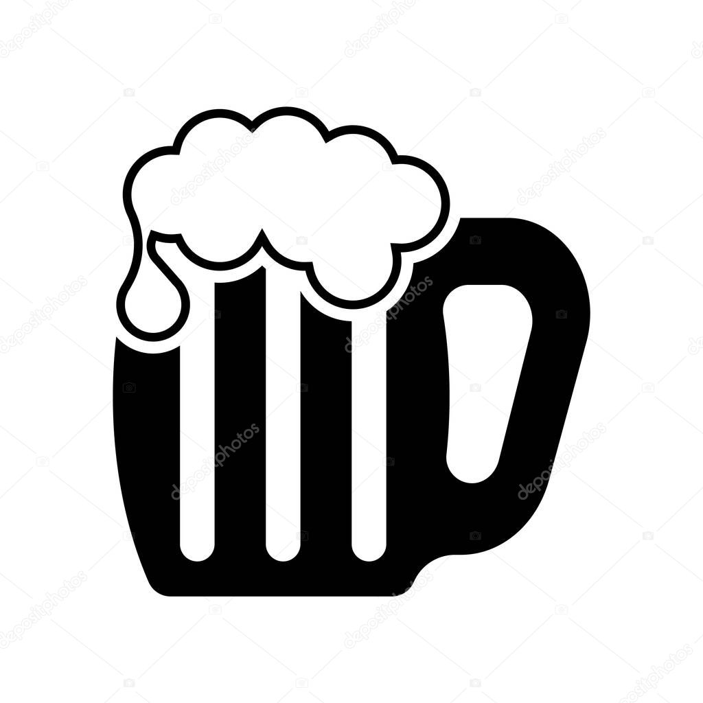 Icono de cerveza vector aislado sobre fondo blanco, signo transparente ...