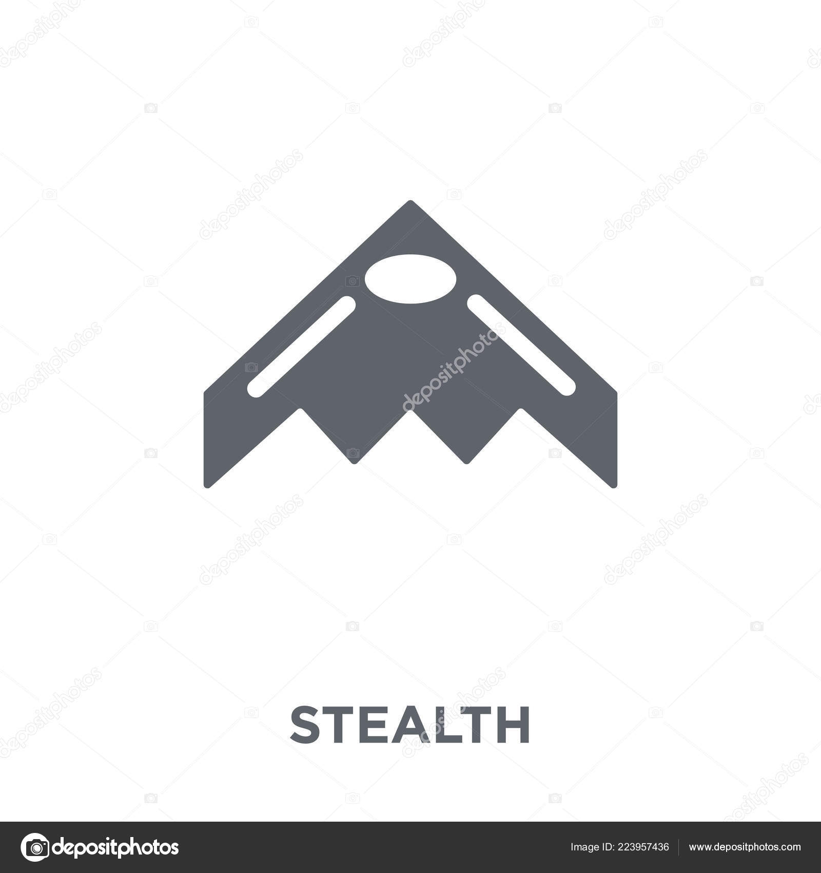Stealth Icon Stealth Design Concept Army Collection Simple Element ...