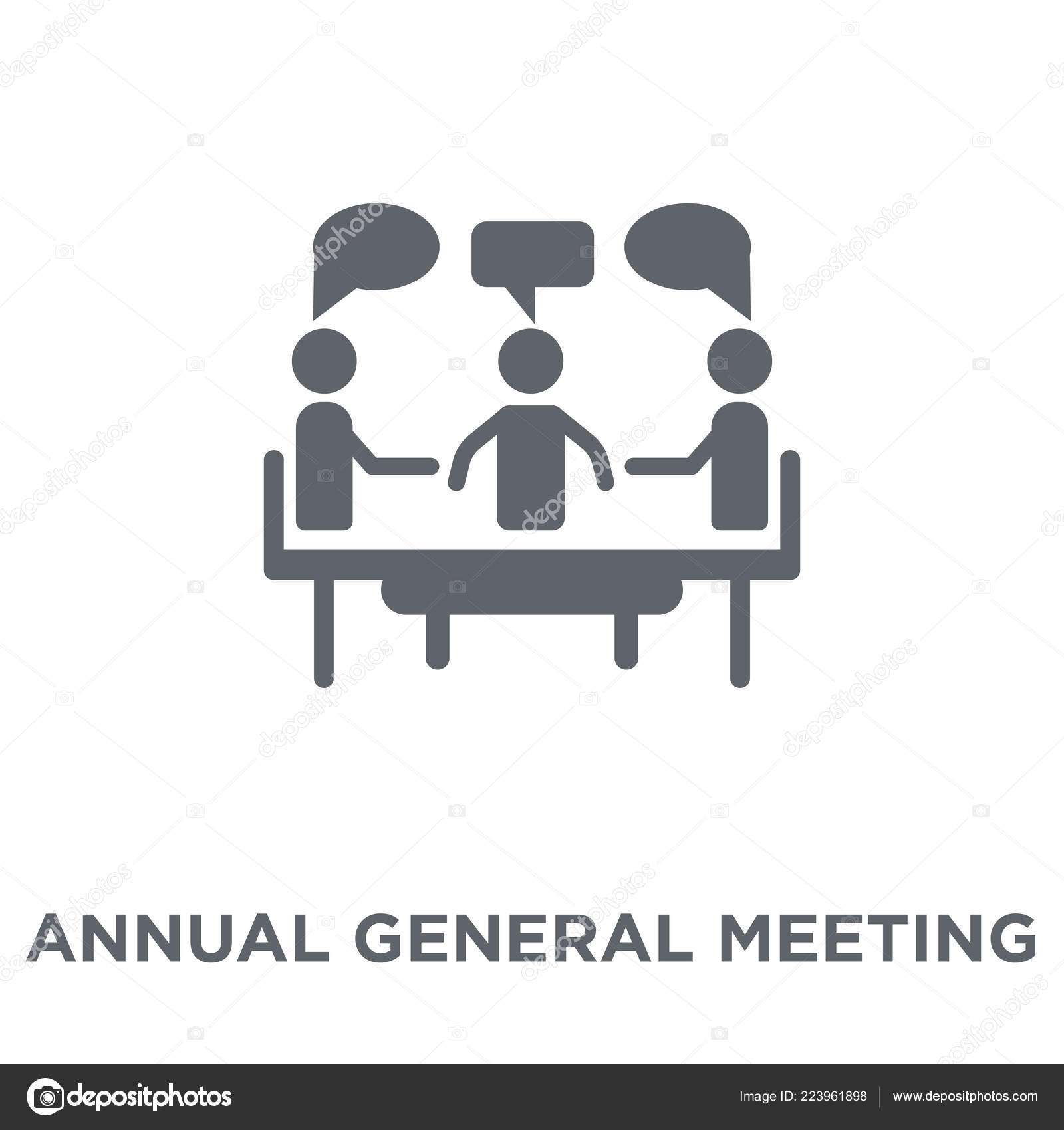 Annual General Meeting Agm Icon Annual General Meeting Agm Design Stock ...
