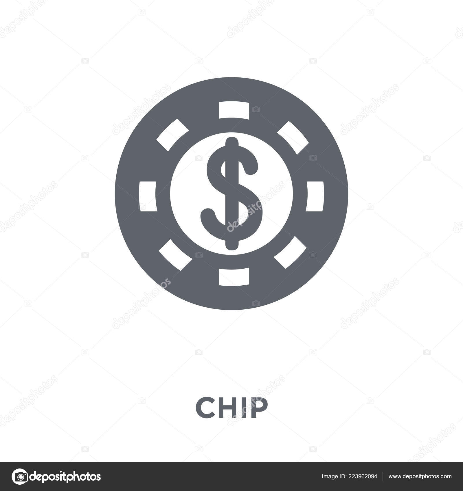 Blue Chip Icon Blue Chip Design Concept Blue Chip Collection Stock ...