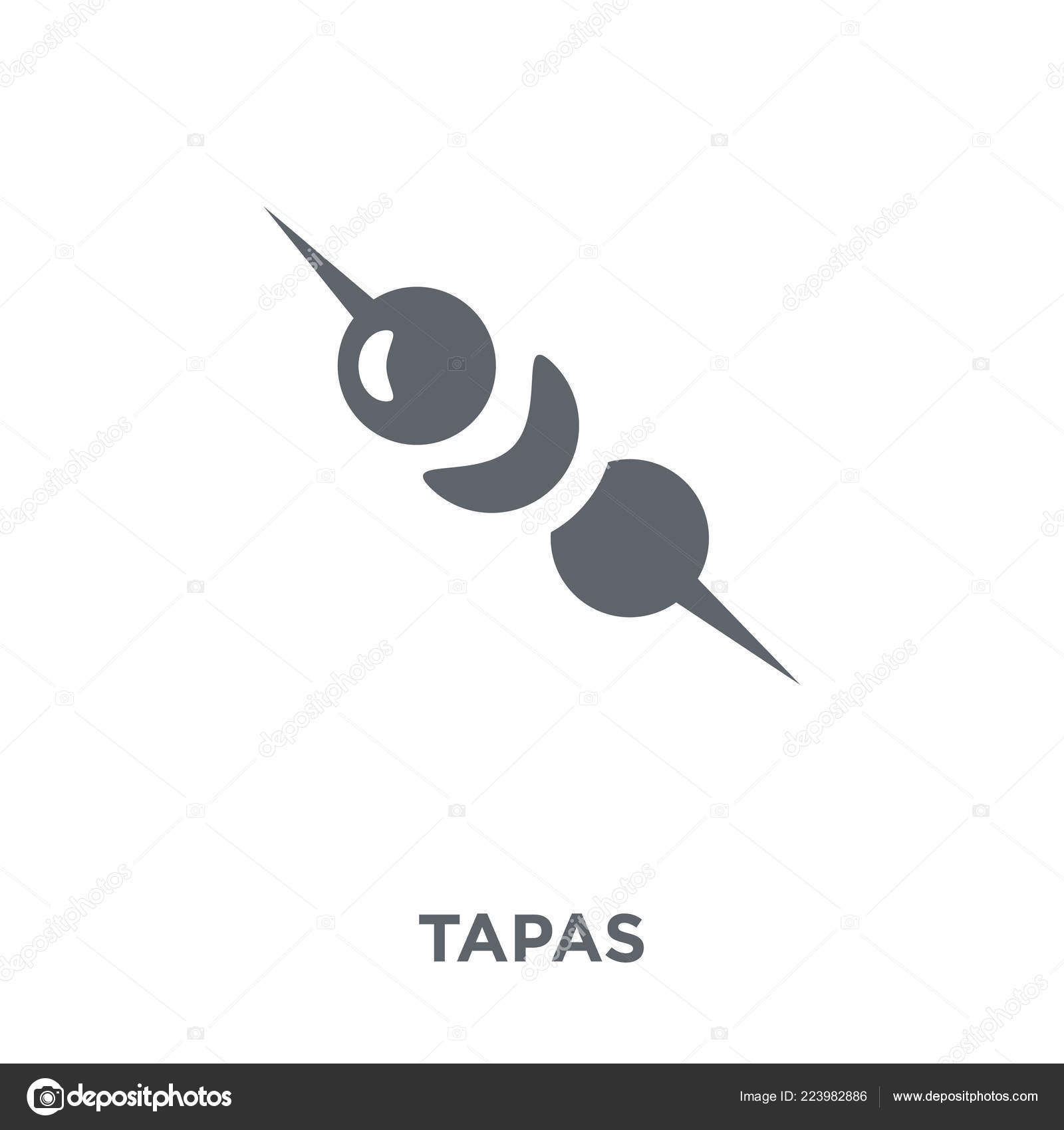 Tapas Icon Tapas Design Concept Spanish Food Collection Simple Element ...
