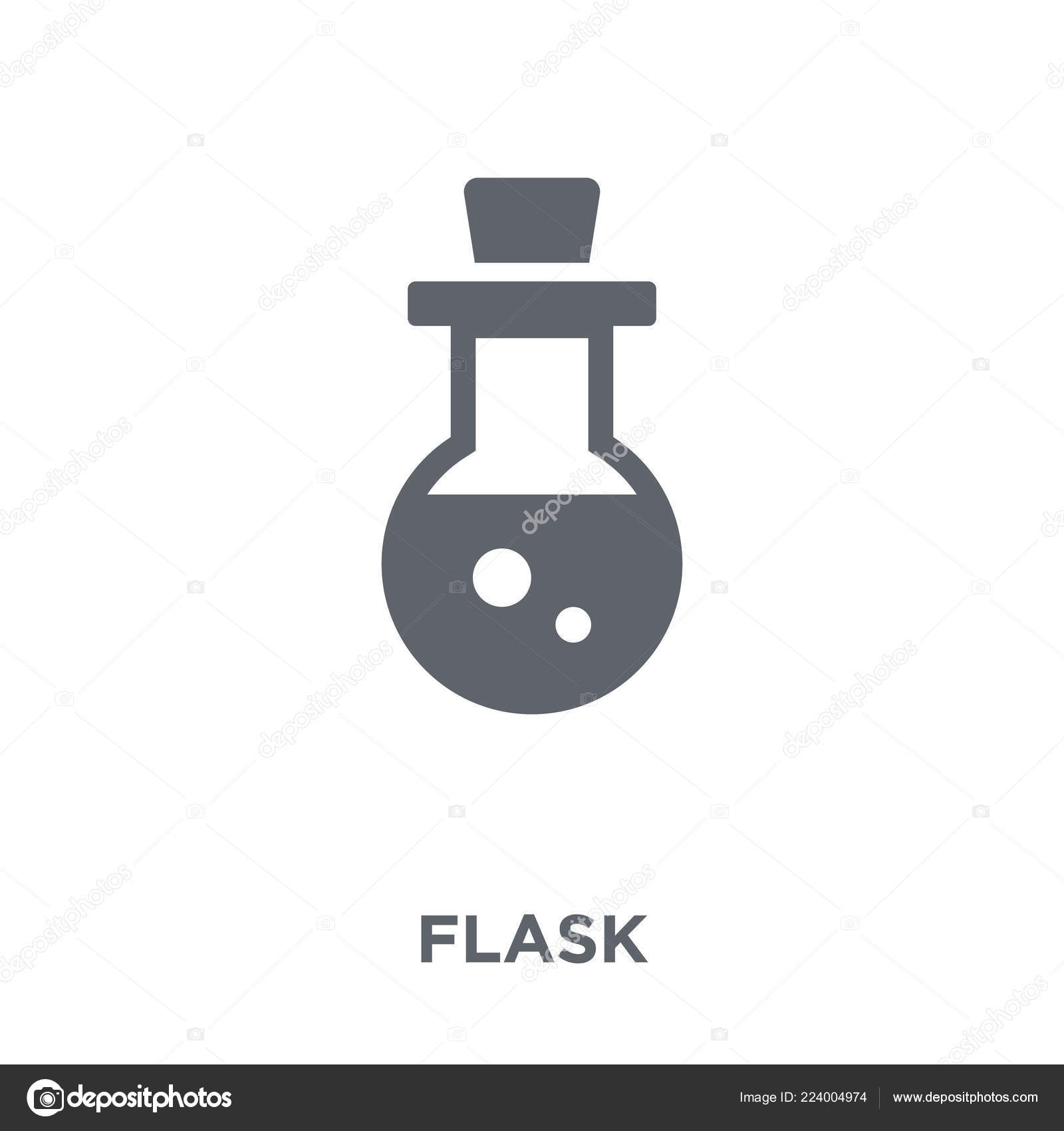 Flask Icon Flask Design Concept Collection Simple Element Vector ...