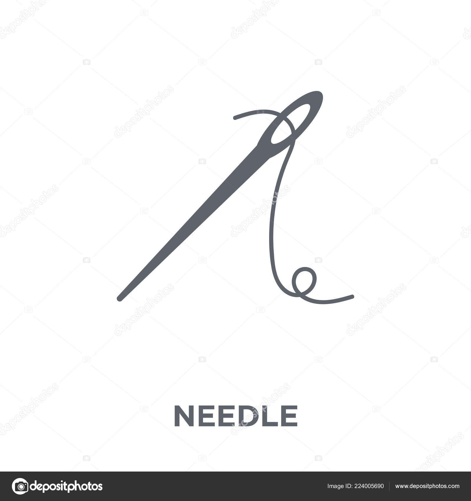 Needle Icon Needle Design Concept Collection Simple Element Vector ...