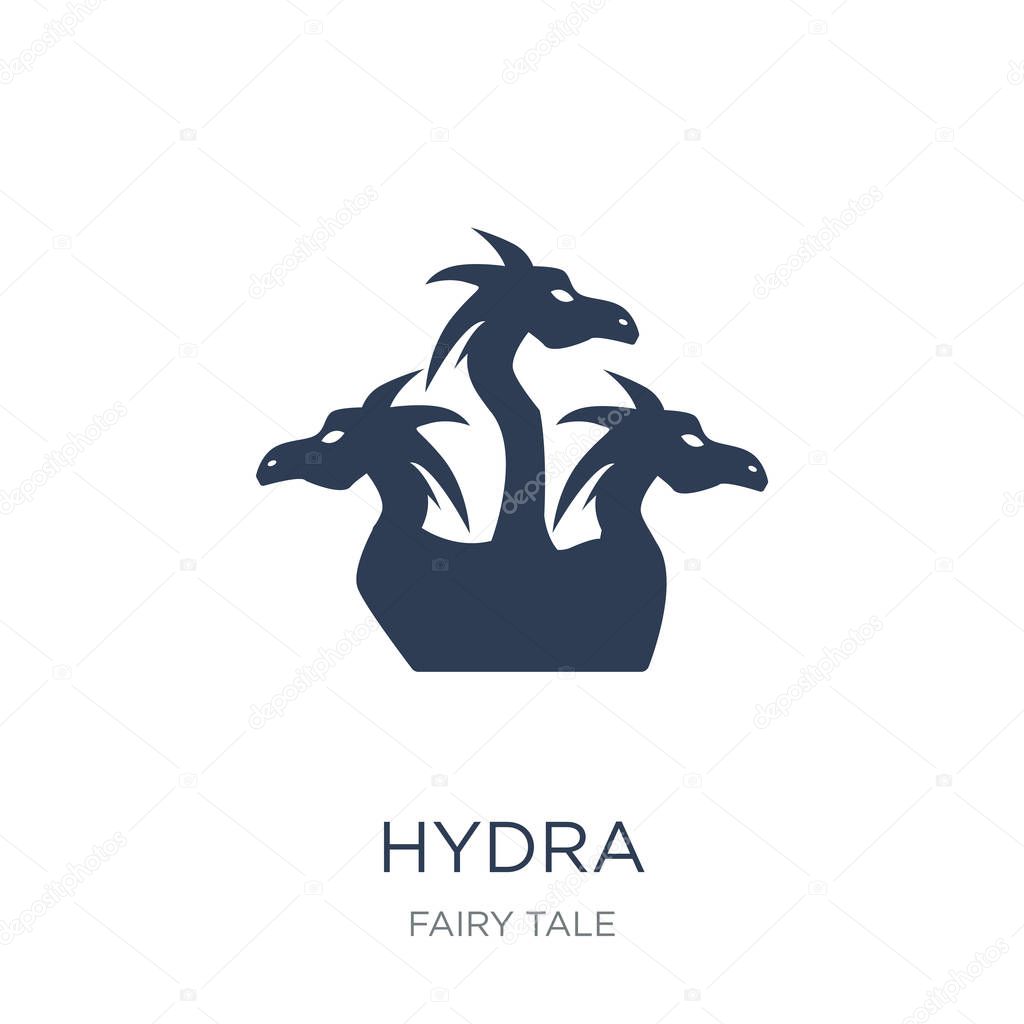 Icono de Hydra. Icono moderno de Hydra de vector plano sobre fondo ...
